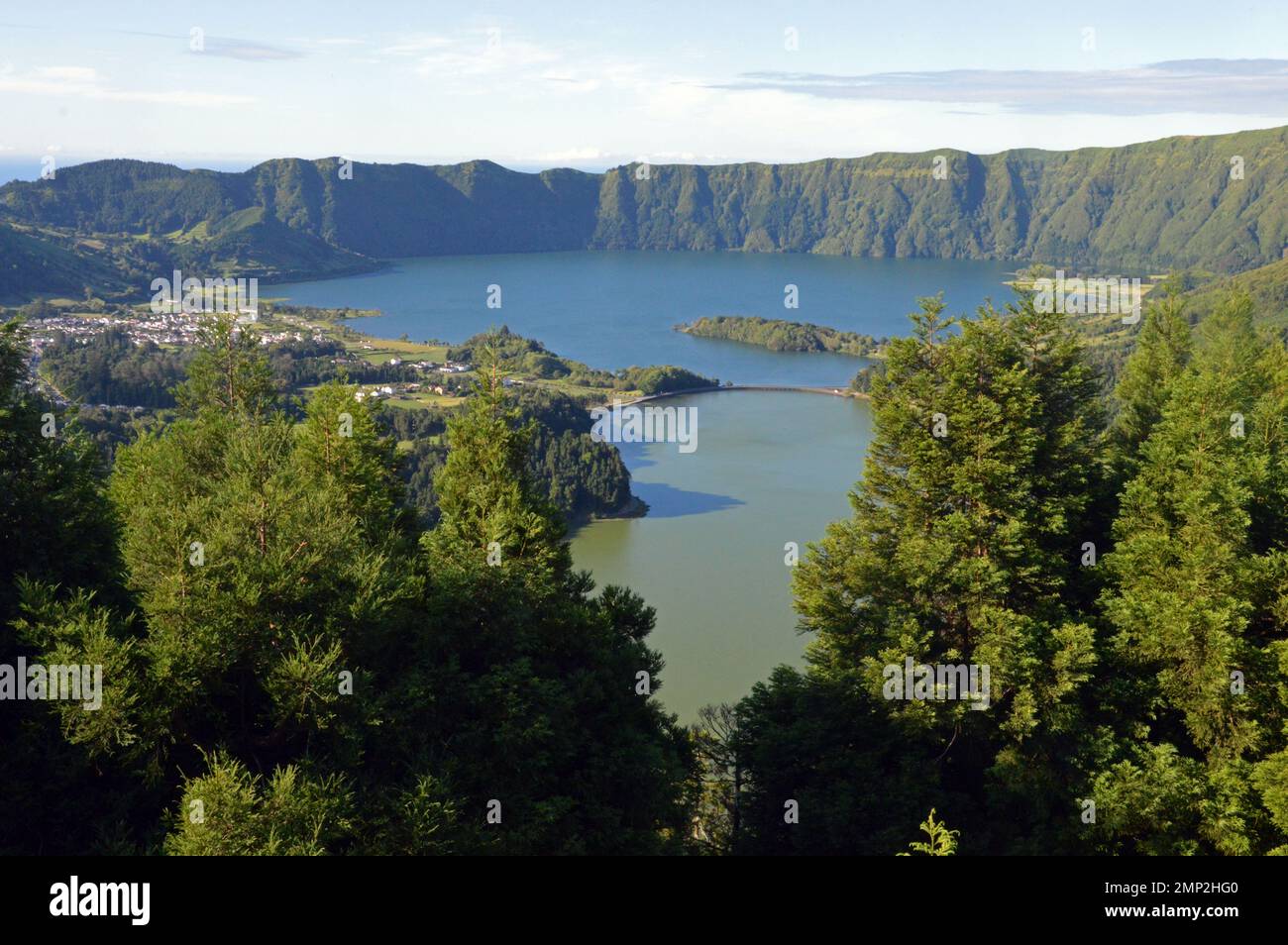 Lake of sete cidades from vista do rei hi-res stock photography and ...