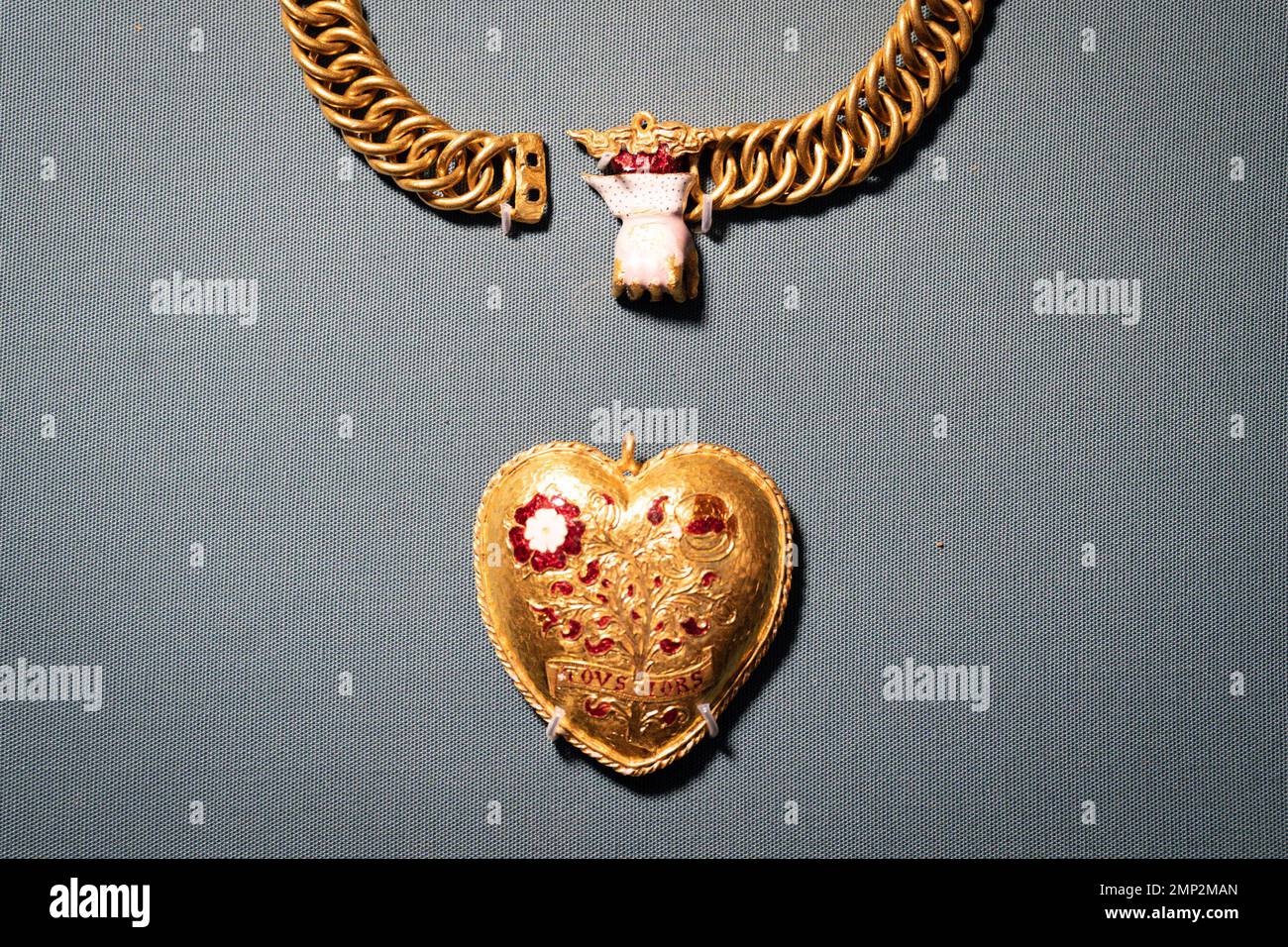 A chain and pendant associated with Henry VIII and Katherine of Aragon ...