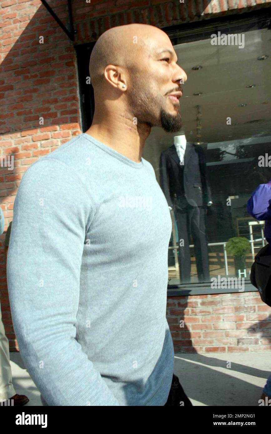 Rapper Common dines at the Newsroom on Robertson Blvd., taking time to ...