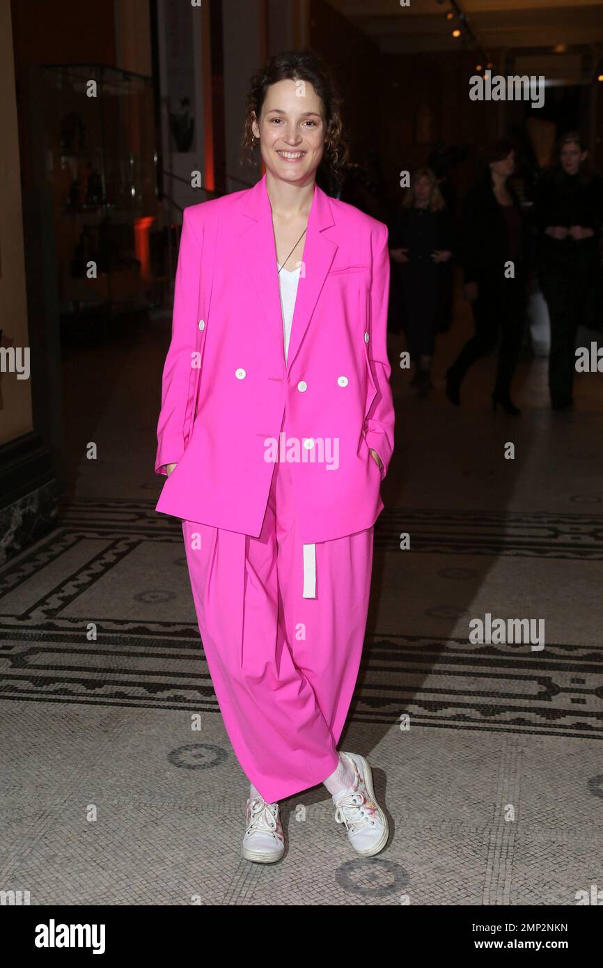 Actress Vicky Krieps poses for photographers upon arrival at the ...