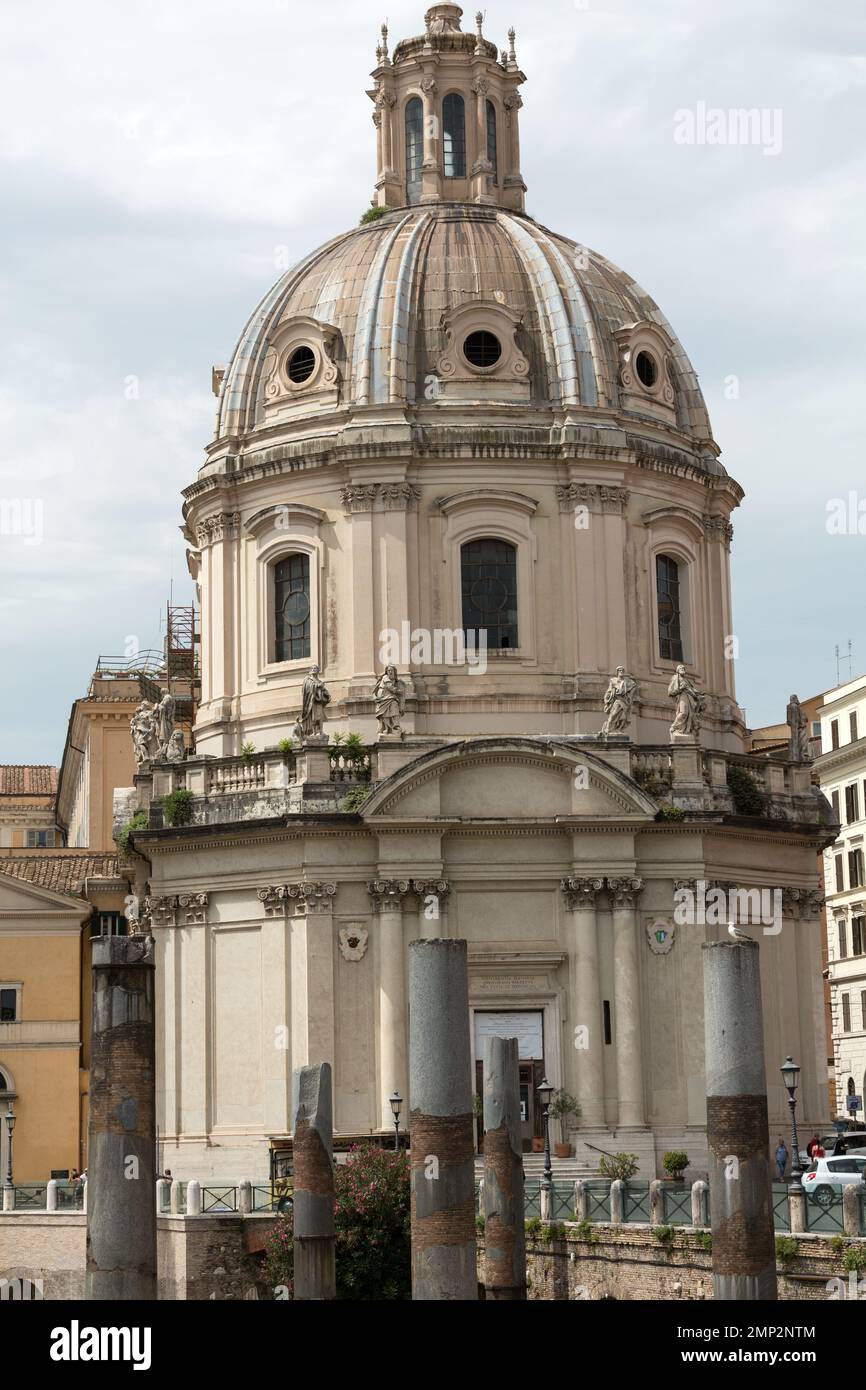 Rome, Italy. The Church of the Most Holy Name of Mary at the Trajan ...