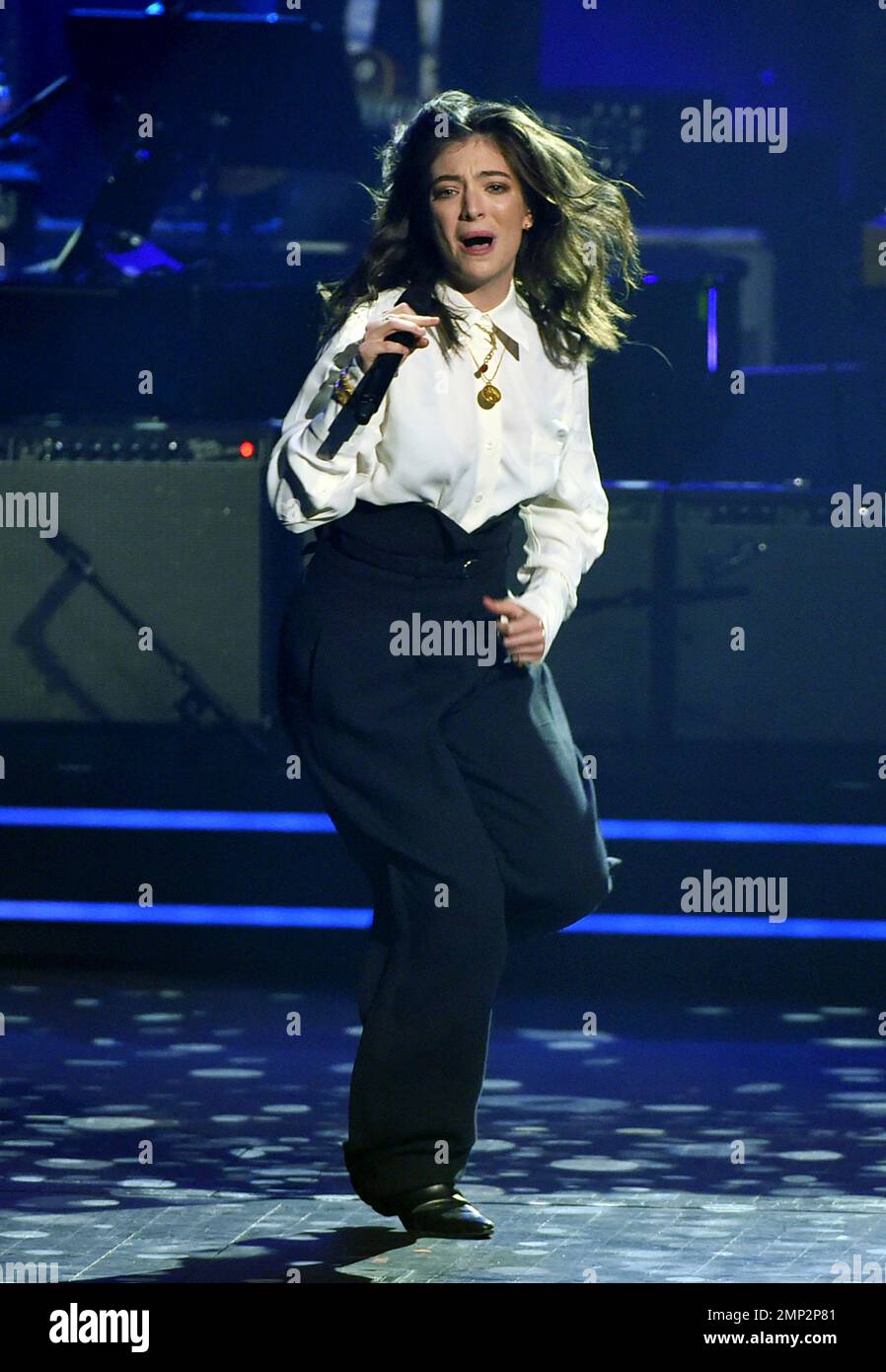 Singer Lorde perform onstage at the 2018 MusiCares Person of the Year ...