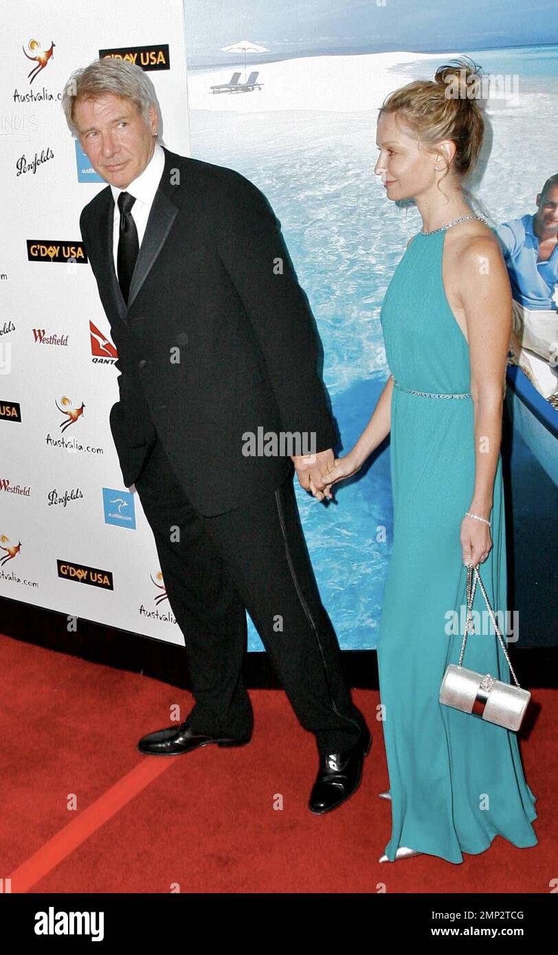Harrison Ford and Calista Flockhart at the G'Day USA Australia.com ...