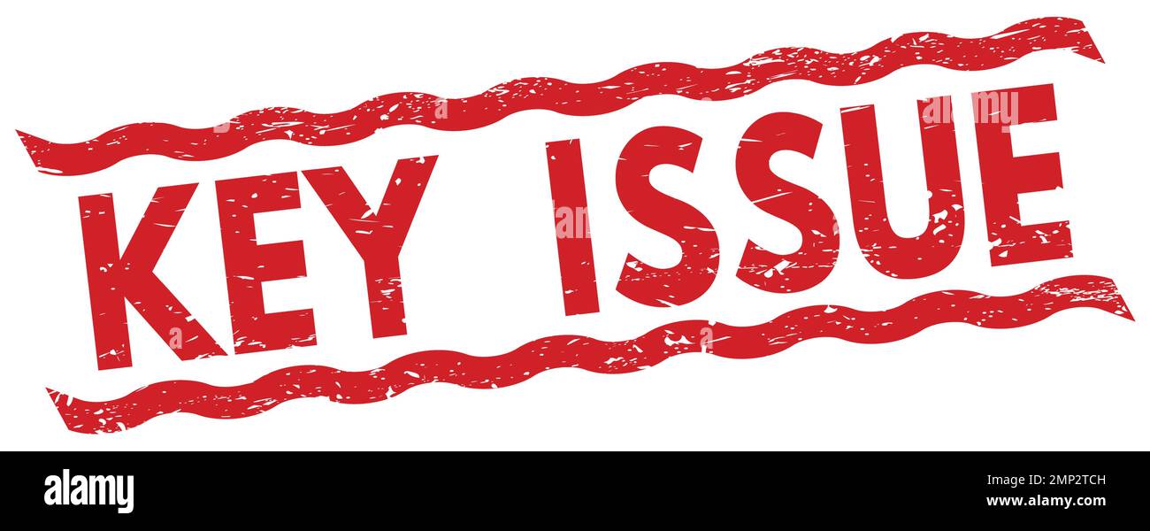 KEY ISSUE text written on red lines stamp sign Stock Photo - Alamy