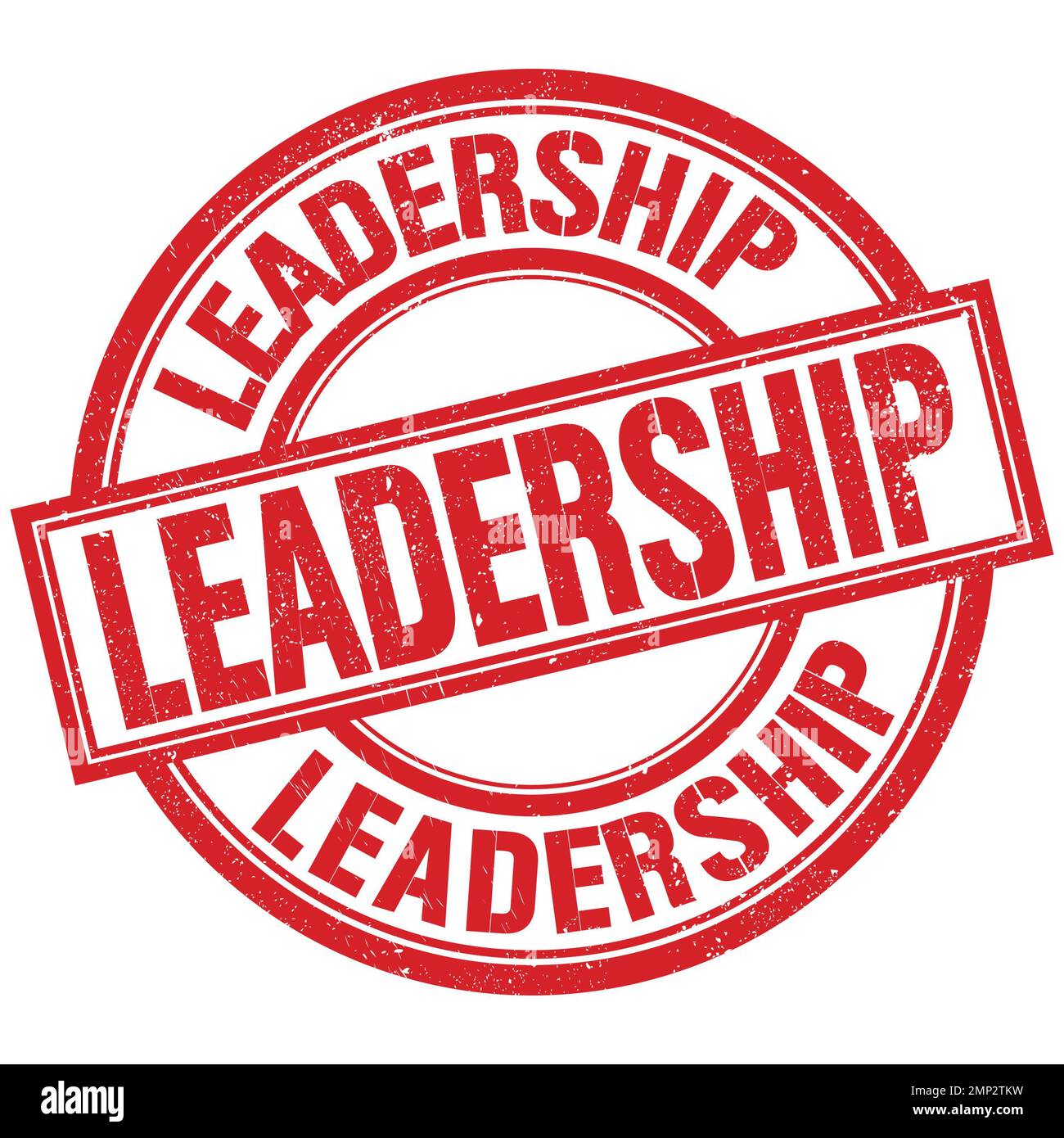 LEADERSHIP text written word on red round stamp sign Stock Photo - Alamy