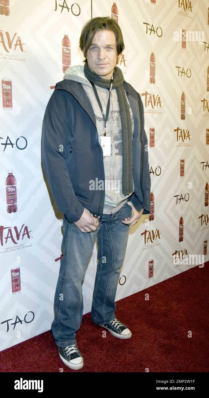 Bart Johnson on the red carpet at the Tava Sparkling Beverage launch at ...