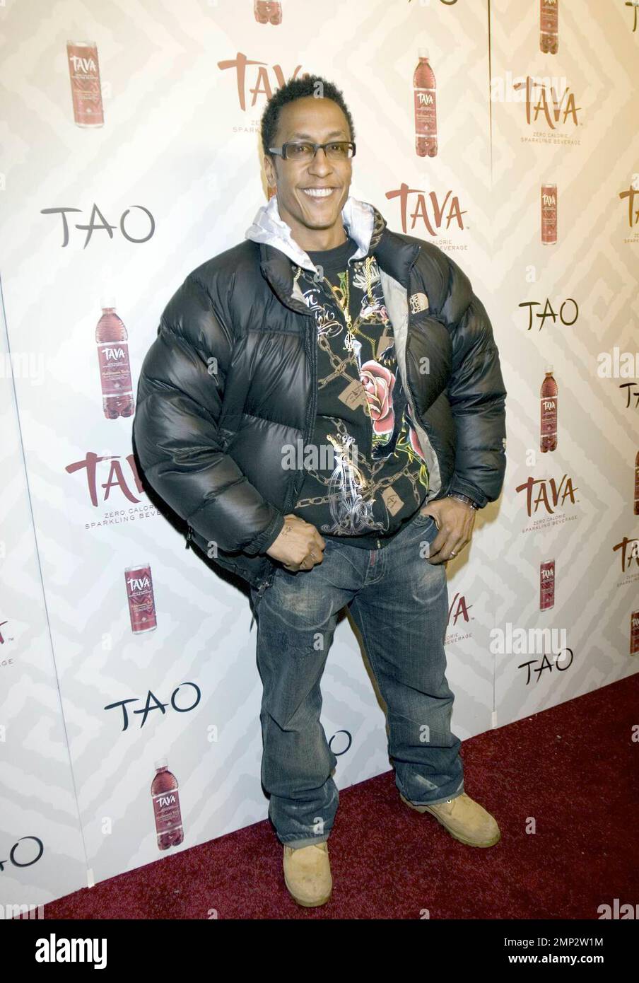 Andre Royal on the red carpet at the Tava Sparkling Beverage launch at ...
