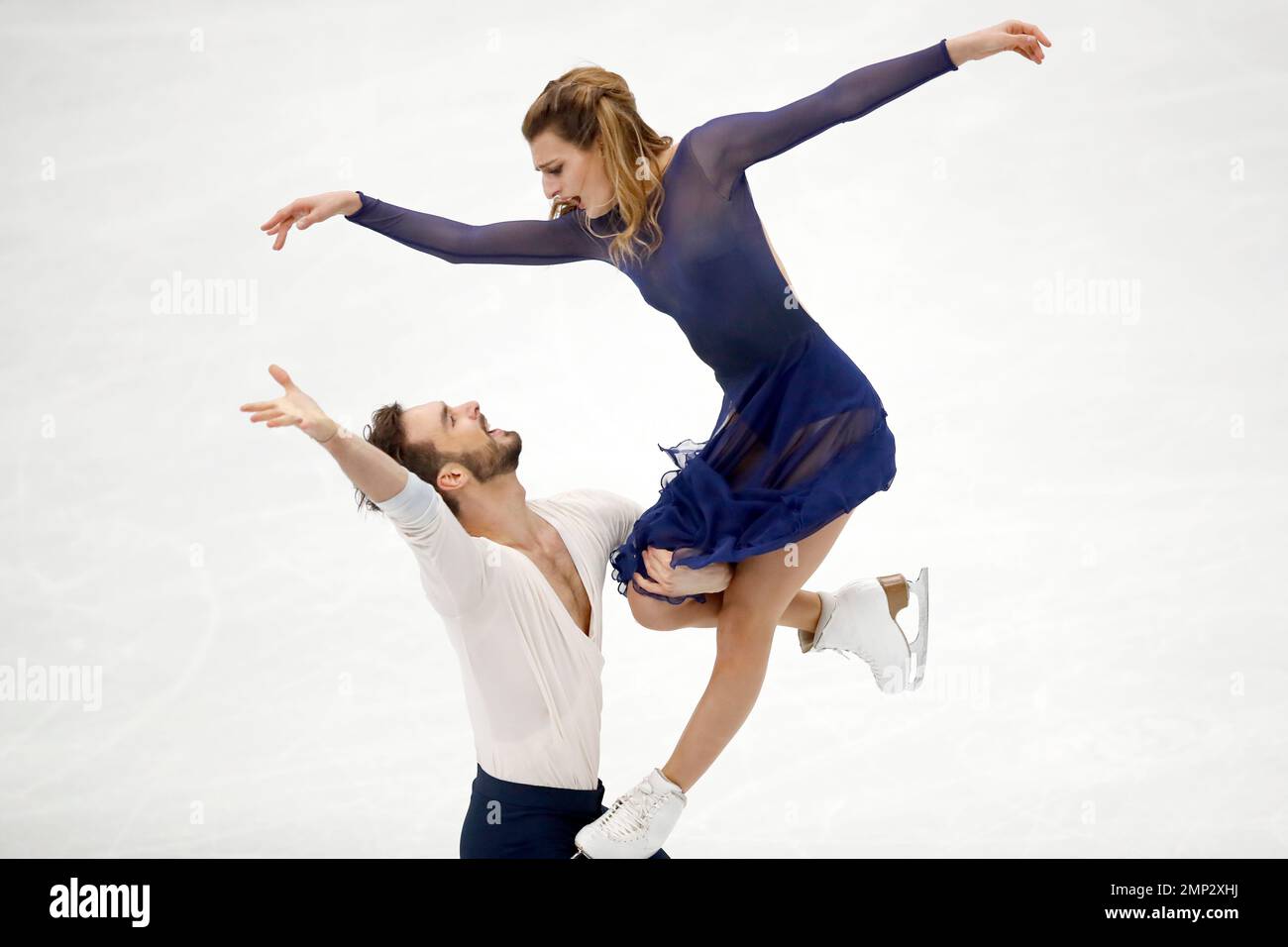 FILE - In this Saturday, Jan. 20, 2018, file photo, France's Gabriella ...