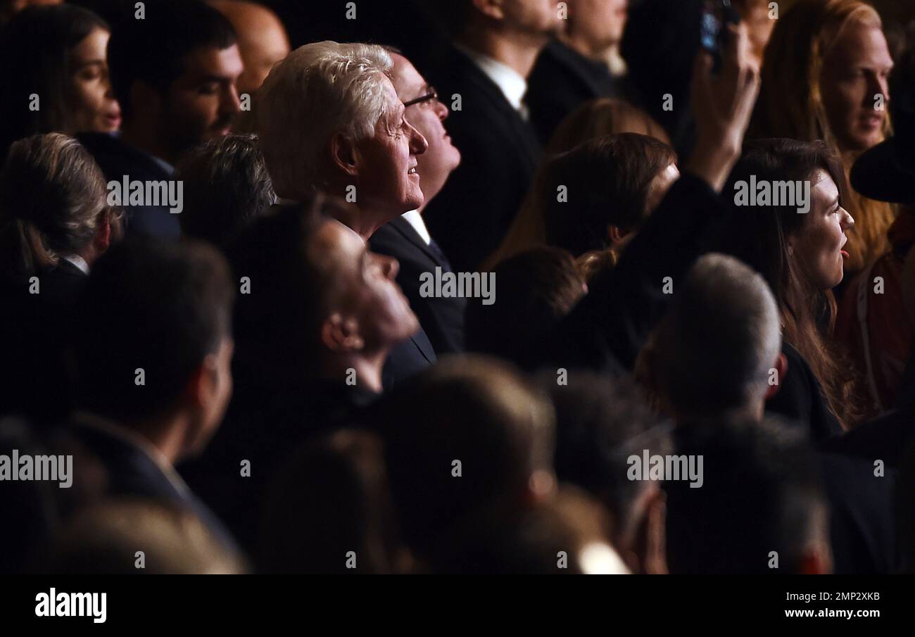 Former President Bill Clinton watched from the audience as honorees ...