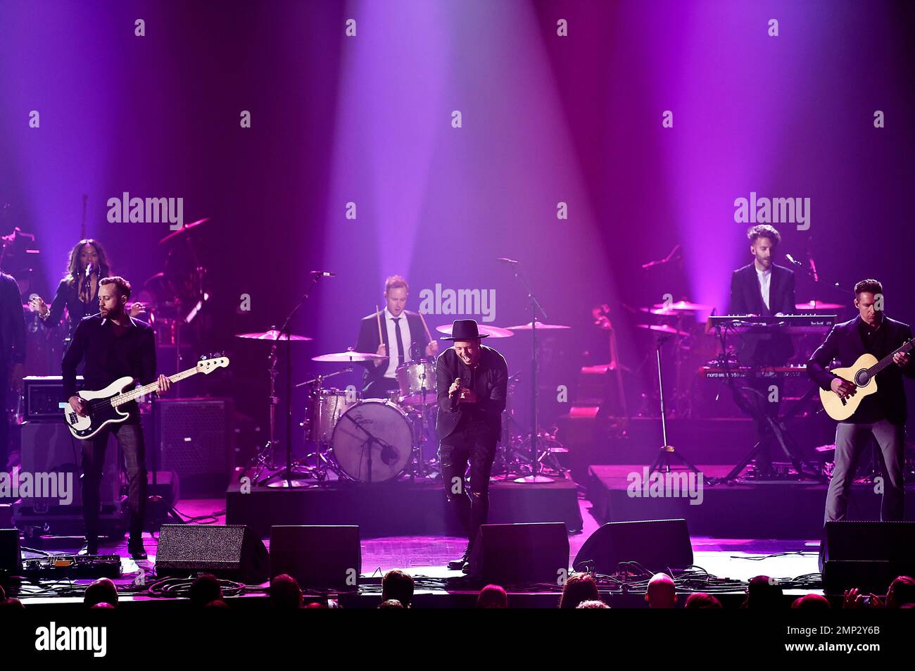 Tim Myers, from left, Eddie Fisher, Ryan Tedder, Brent Kutzle and Zach ...