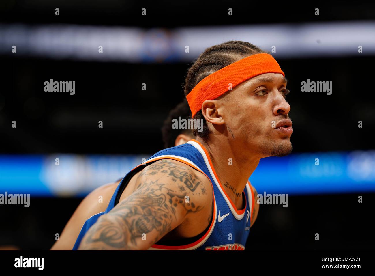New York Knicks forward Michael Beasley (8) in the first half of an NBA ...