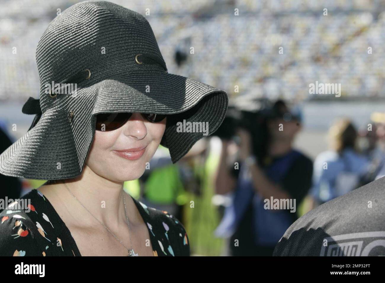 Actress Ashley Judd hid from the Florida sun under a floppy hat as she ...