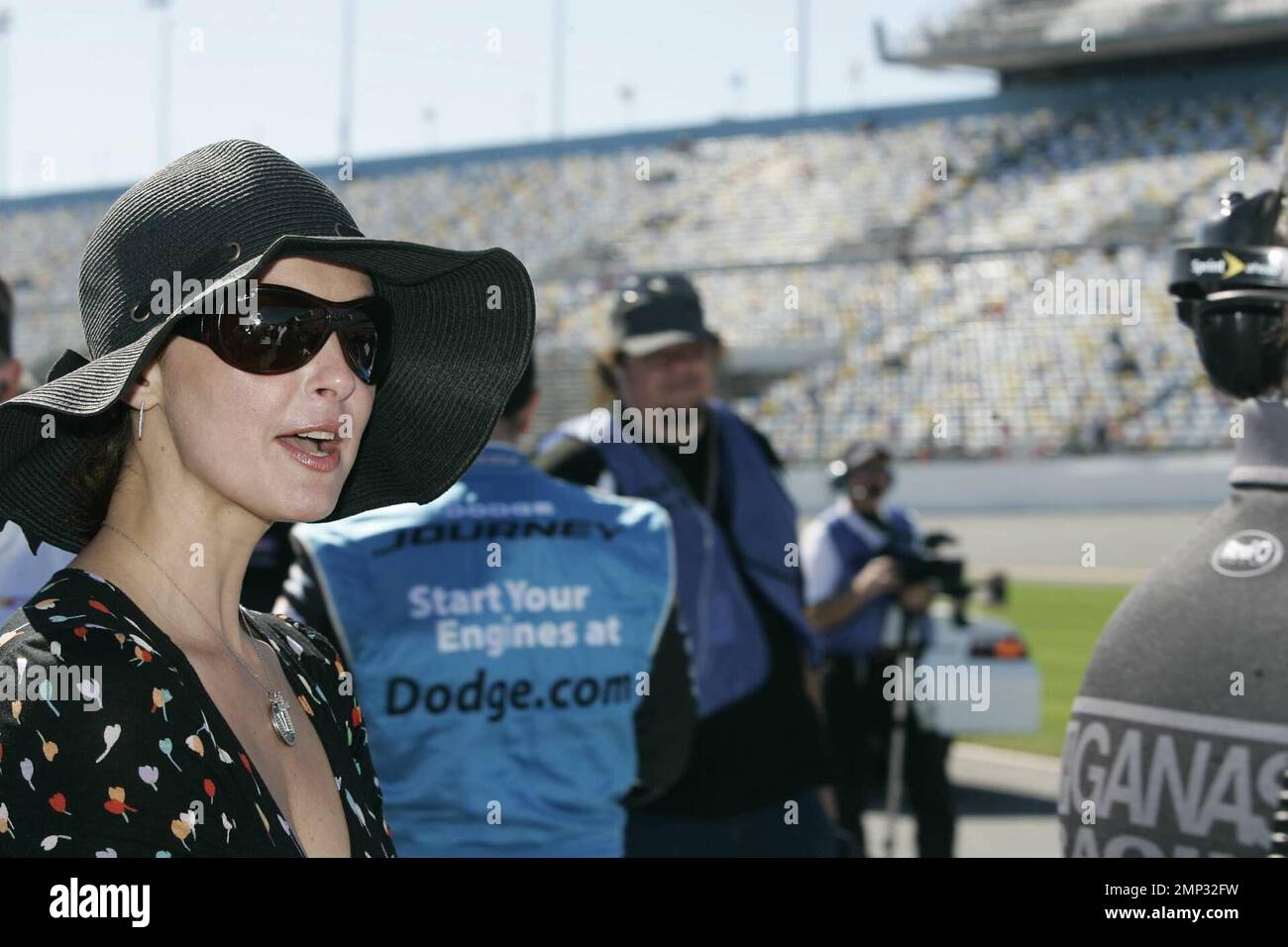 Actress Ashley Judd hid from the Florida sun under a floppy hat as she ...