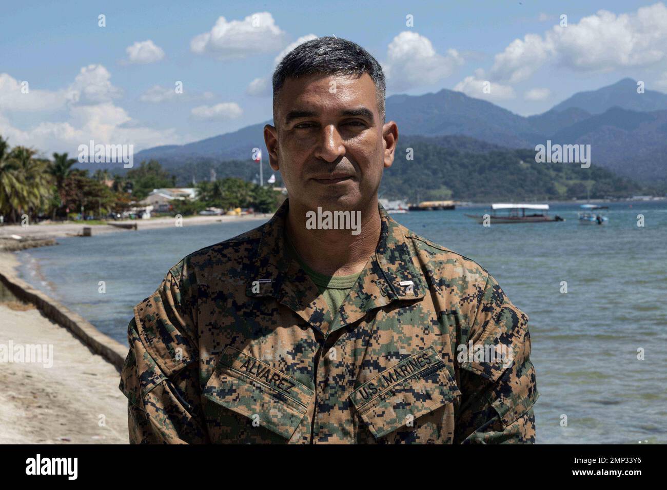 U.S. Marine Corps Chief Warrant Officer 5 Angelo A. Alvarez, a chemical ...