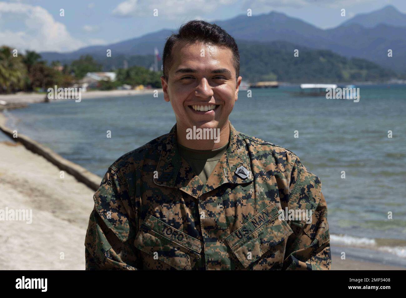 U.S. Navy Hospitalman Jason Toro, with 3d Medical Battalion, 3d Marine ...