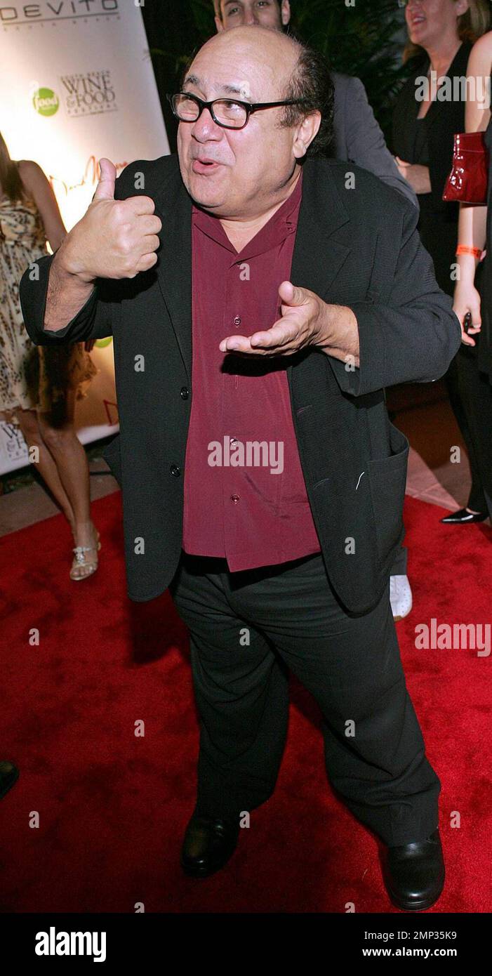 Actor Danny DeVito arrives for the South Beach Wine & Food Festival's ...