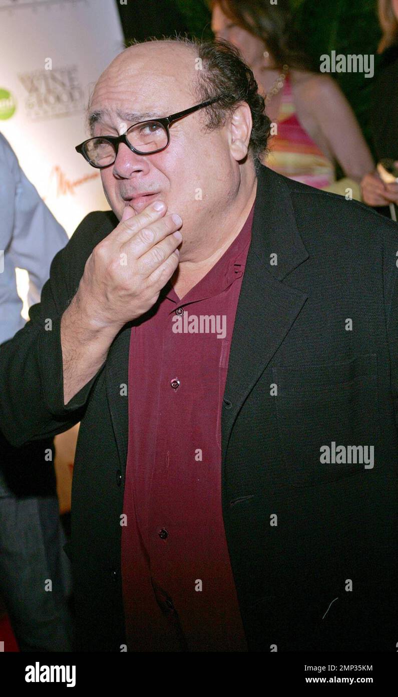 Actor Danny DeVito arrives for the South Beach Wine & Food Festival's ...