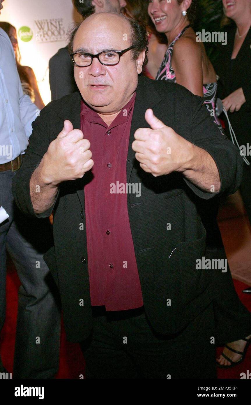 Actor Danny DeVito arrives for the South Beach Wine & Food Festival's ...