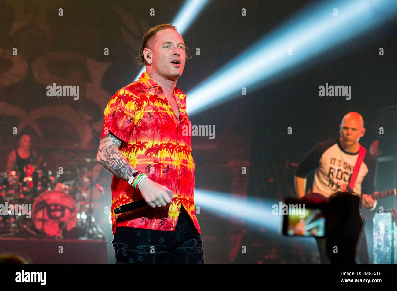 Corey Taylor of Stone Sour performs on board the Carnival Liberty ...