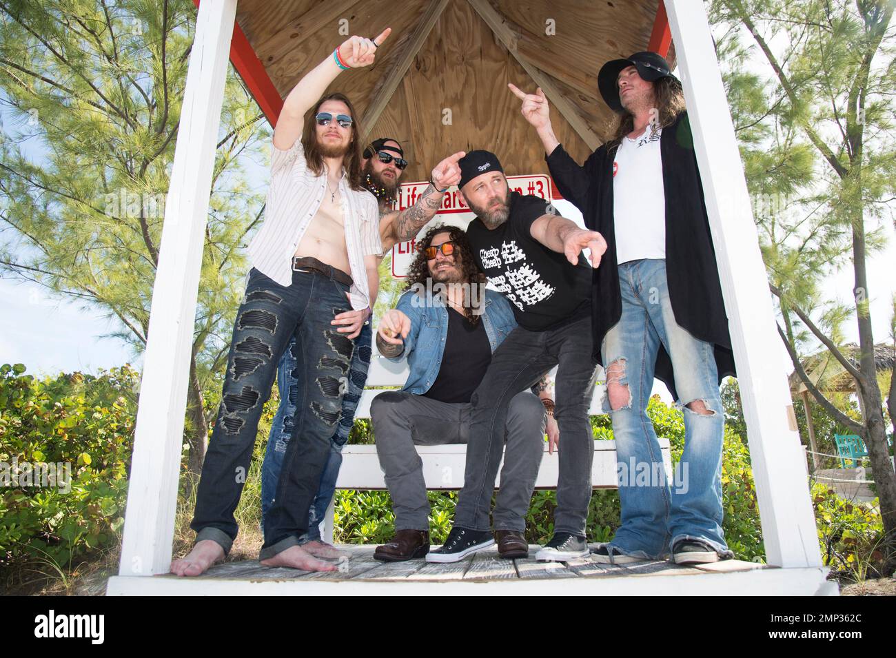 Nathan Hunt, from left, Josh Hamler, Matt Fisher, Adam Zemanek and ...