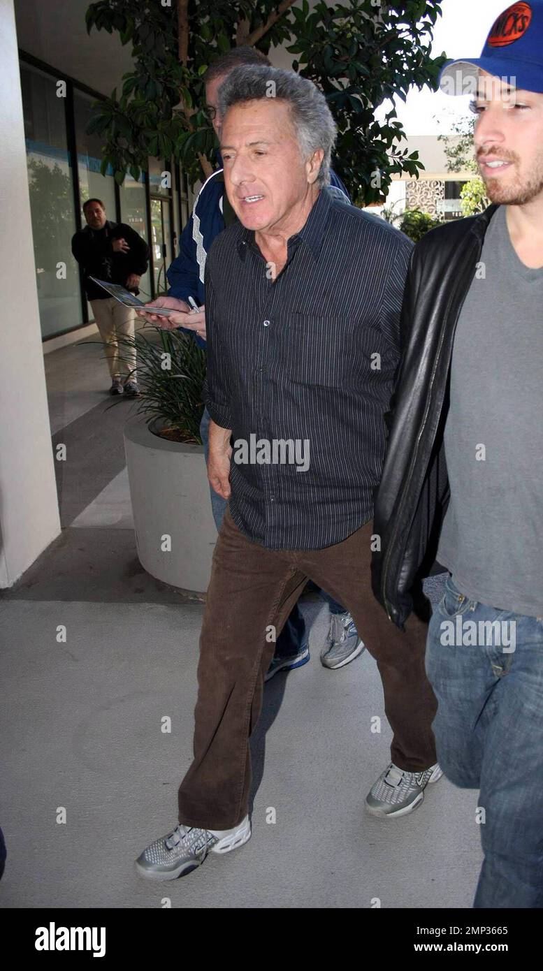Dustin Hoffman and his son Jake enjoyed lunch at the Newsroom Cafe this ...