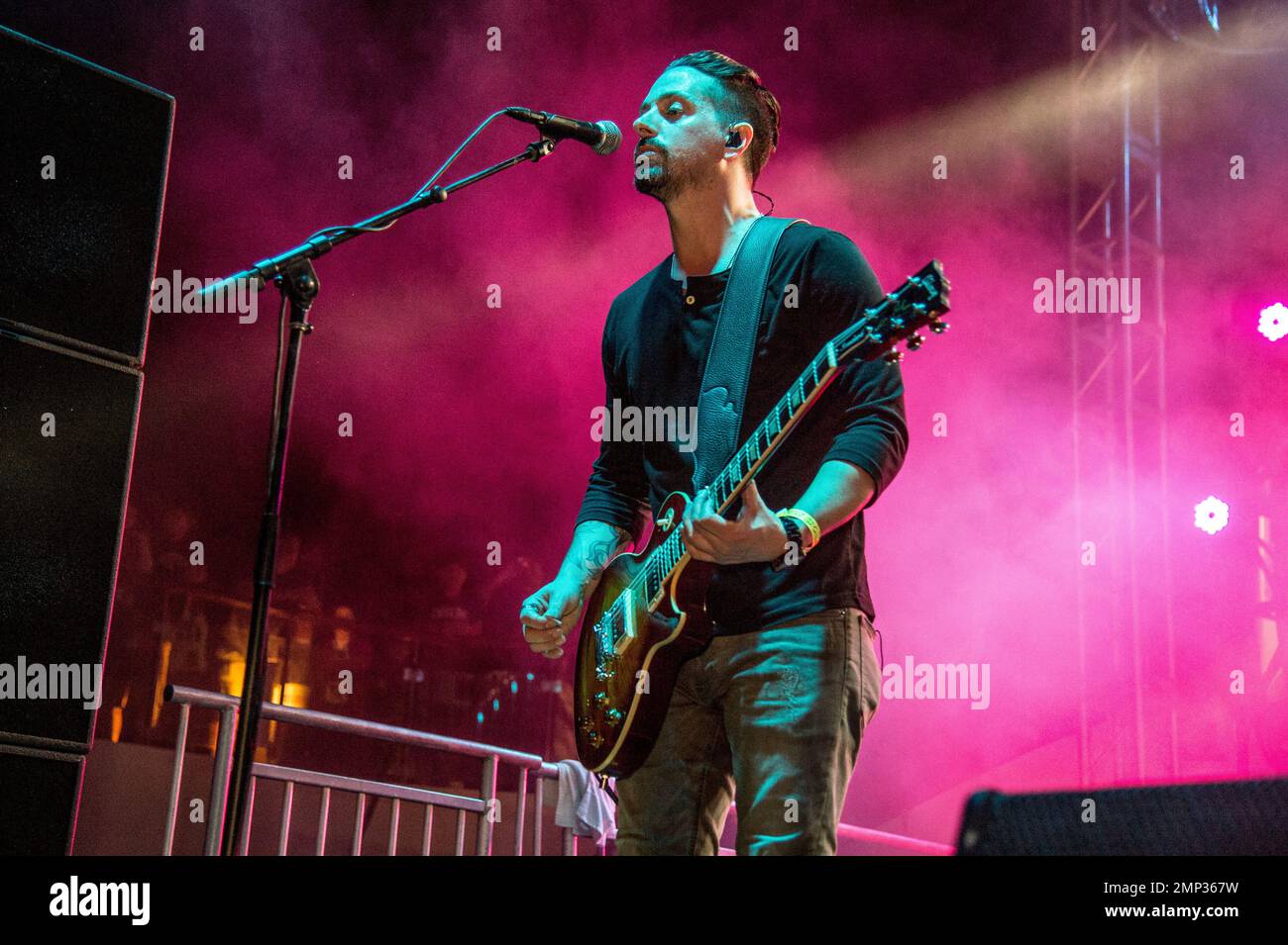 Dave McGarry of Red Sun Rising performs on board the Carnival Liberty ...