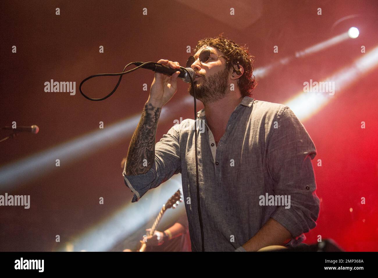 Mike Protich of Red Sun Rising performs on board the Carnival Liberty during day 3 of the ...