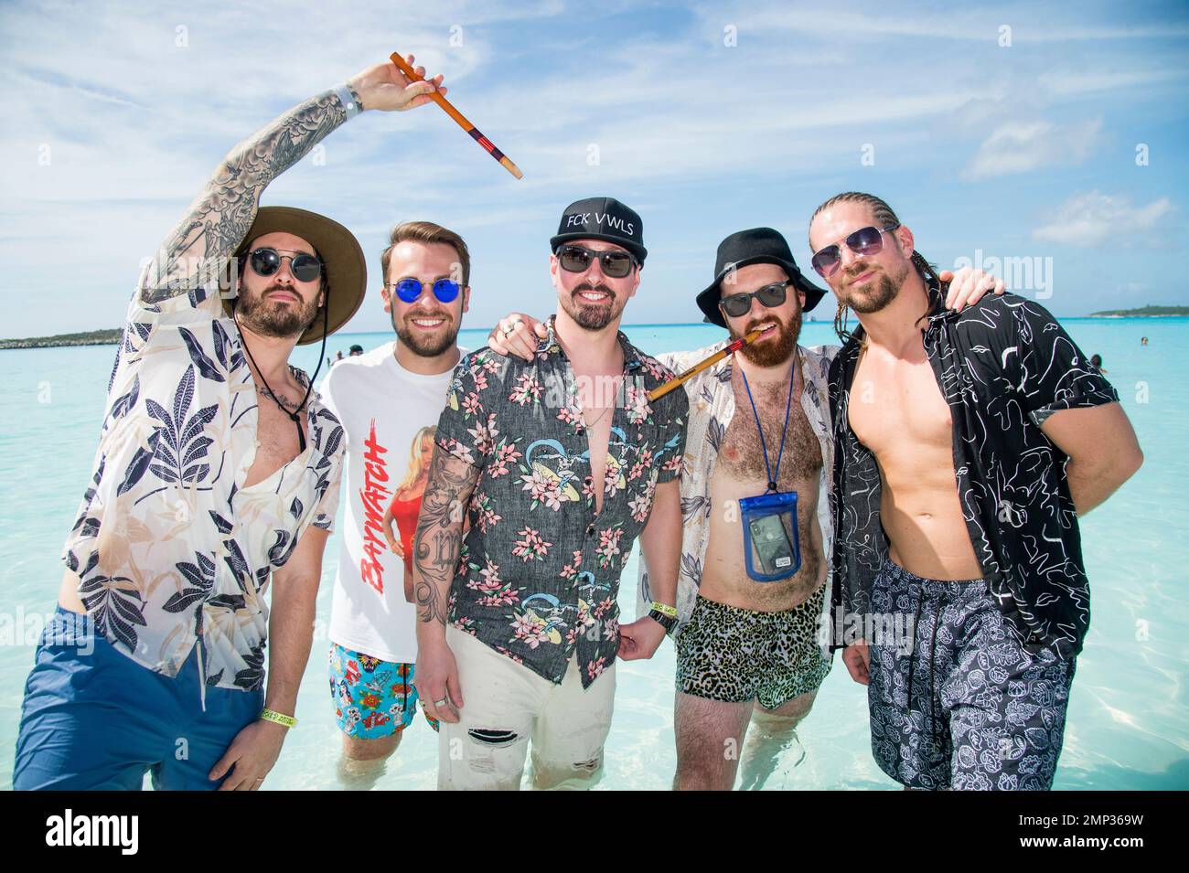 Mike Protich, from left, Ryan Williams, Dave McGarry, Ricky Miller and ...