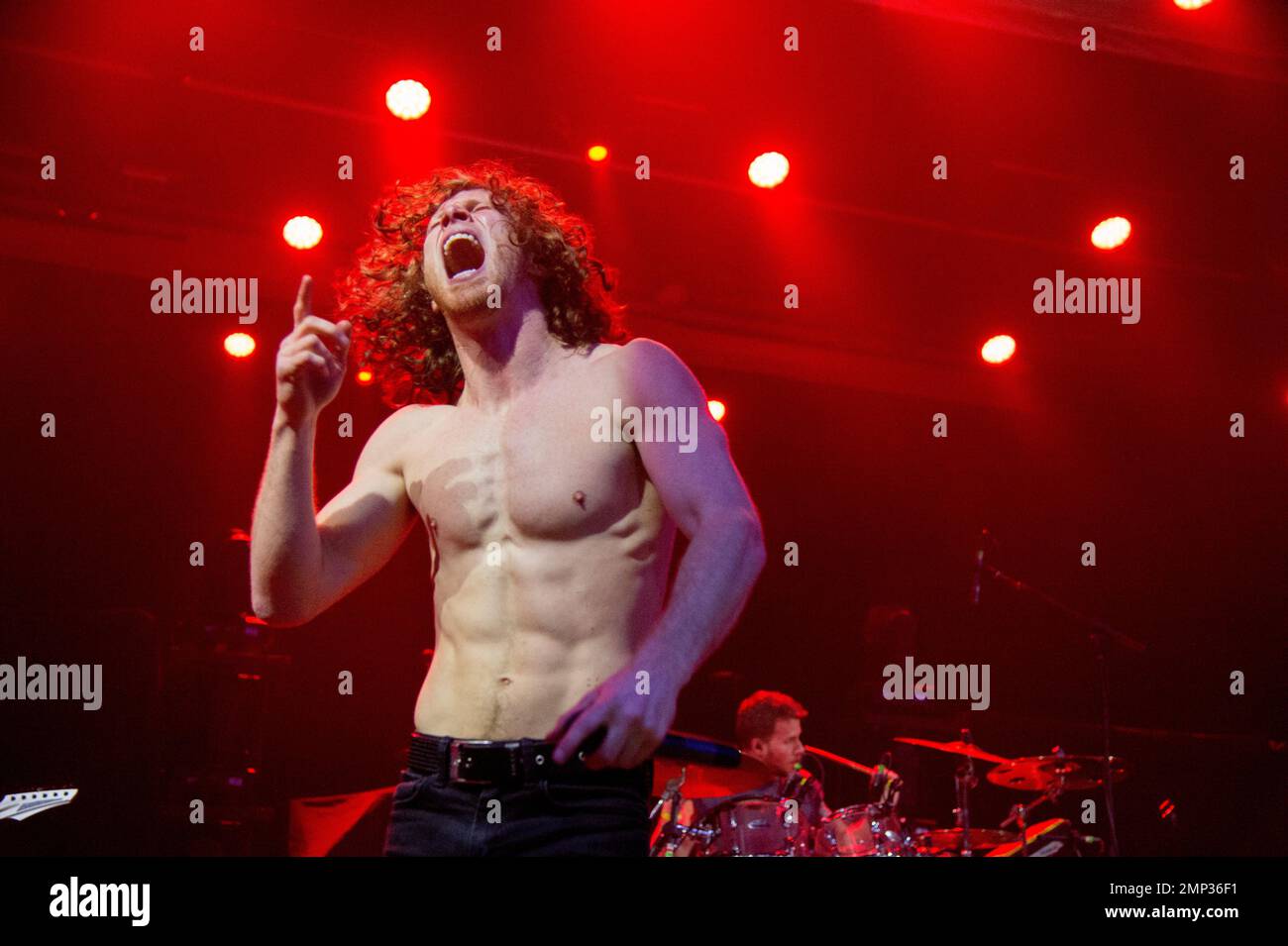 Jonny Hawkins of Nothing More performs on board the Carnival Liberty ...