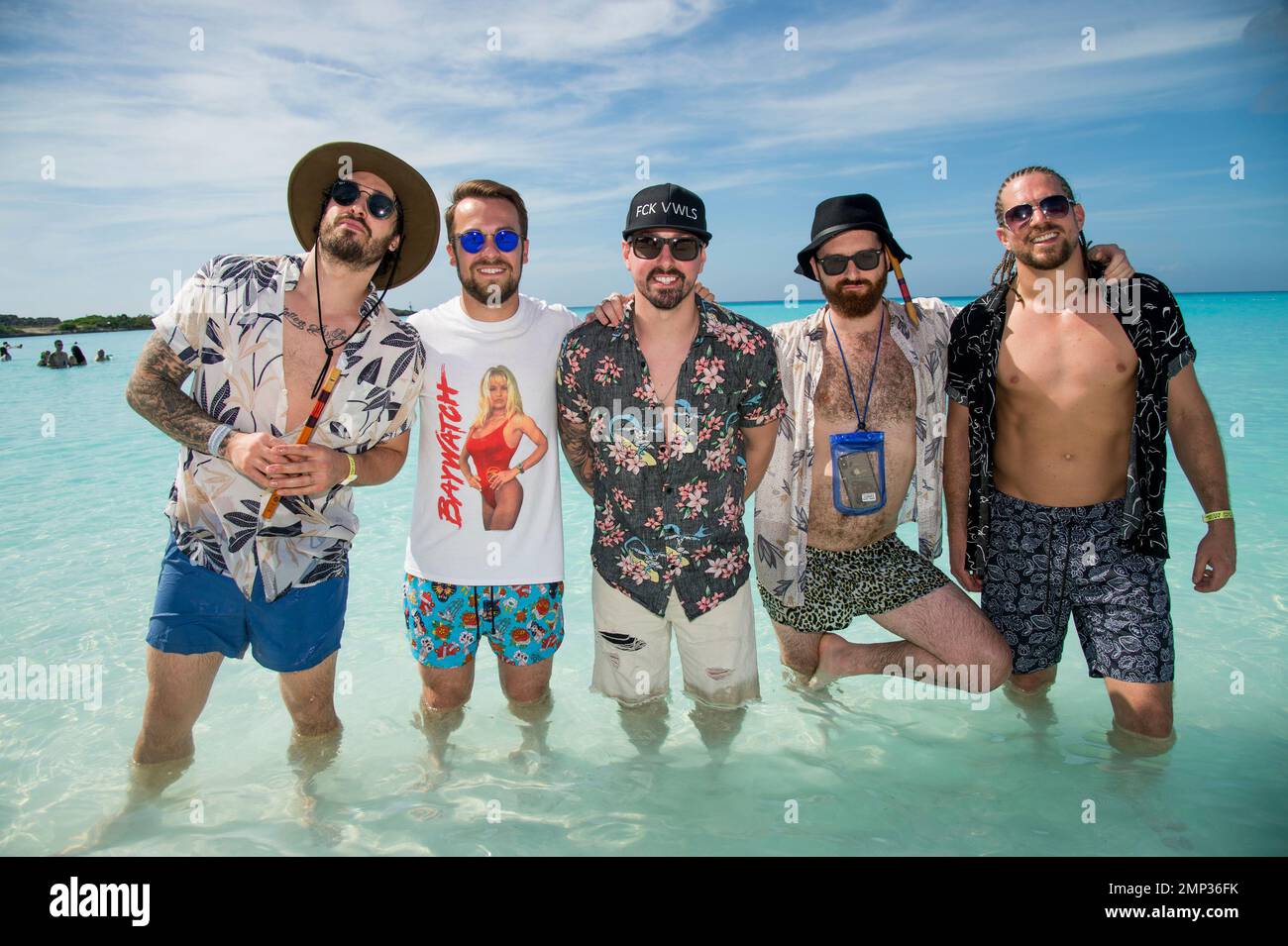 Mike Protich, from left, Ryan Williams, Dave McGarry, Ricky Miller and ...