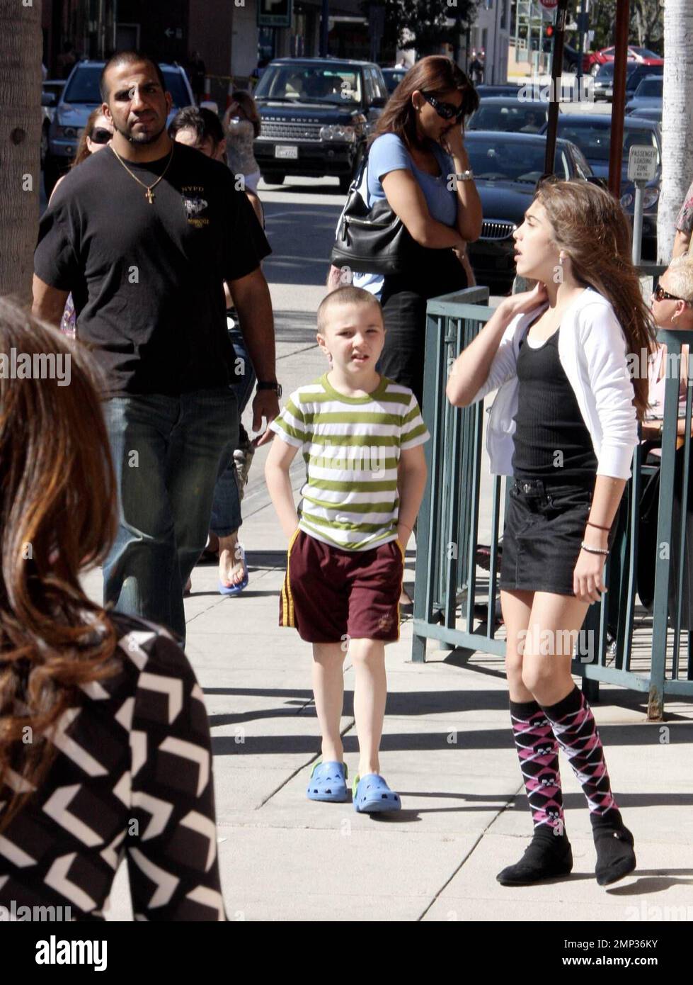 Exclusive!! Madonna's kids, on a family day out with the bodyguard ...