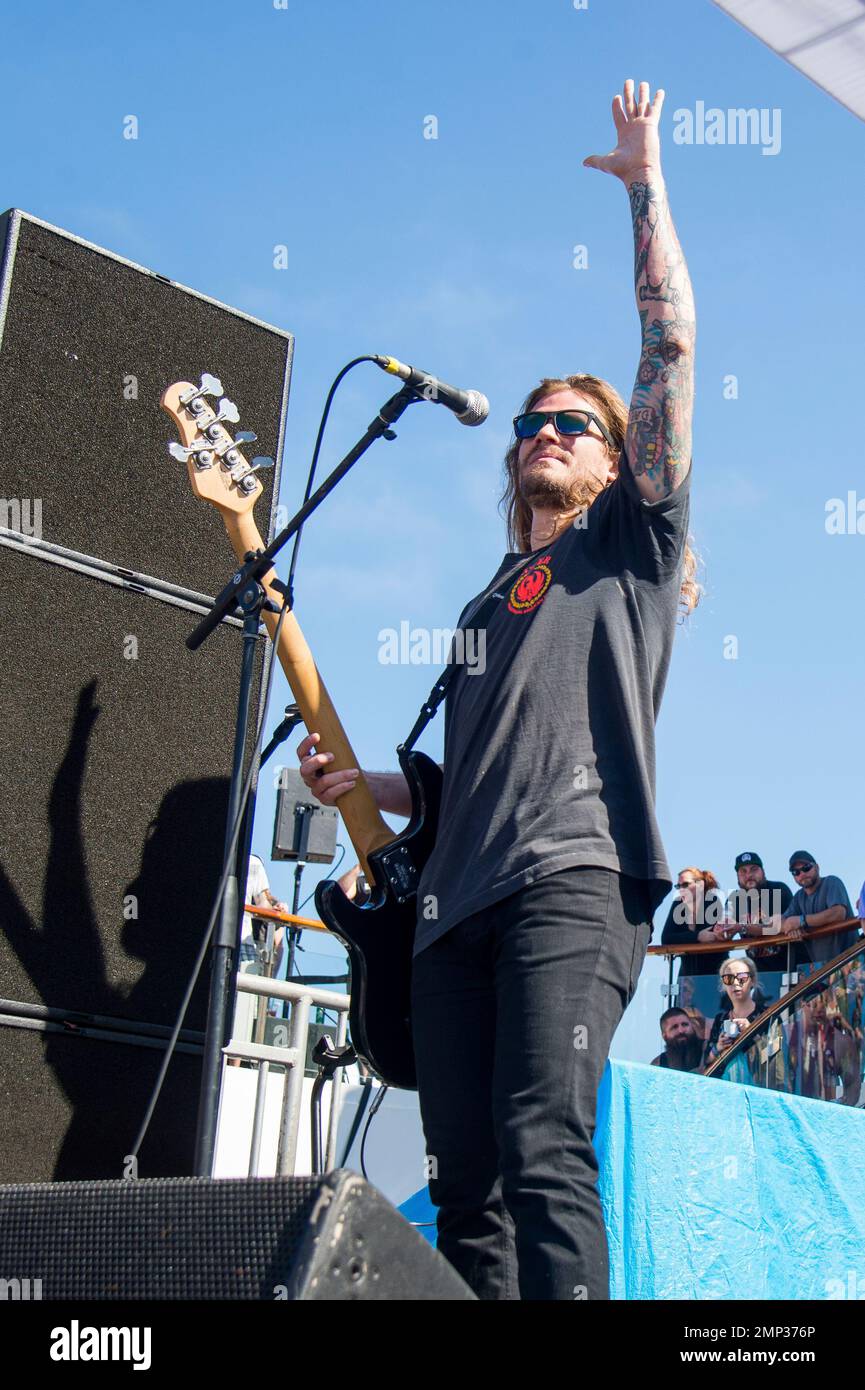 Kyle Koelsch of DED performs on board the Carnival Liberty during day 4 ...