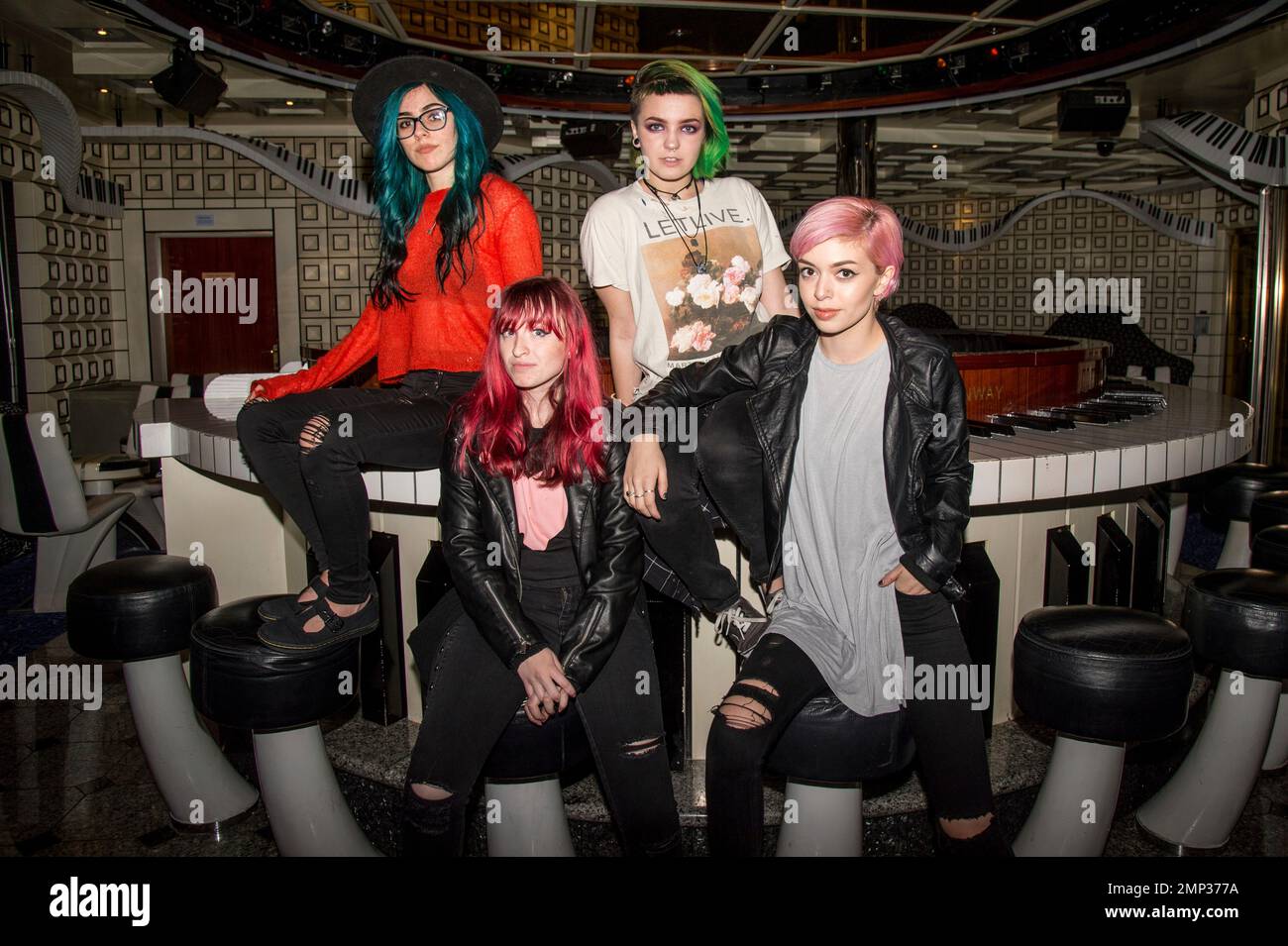 Sydney Dolezal, from left, Alex Snowden, Nicole Rich and Meghan Herring ...