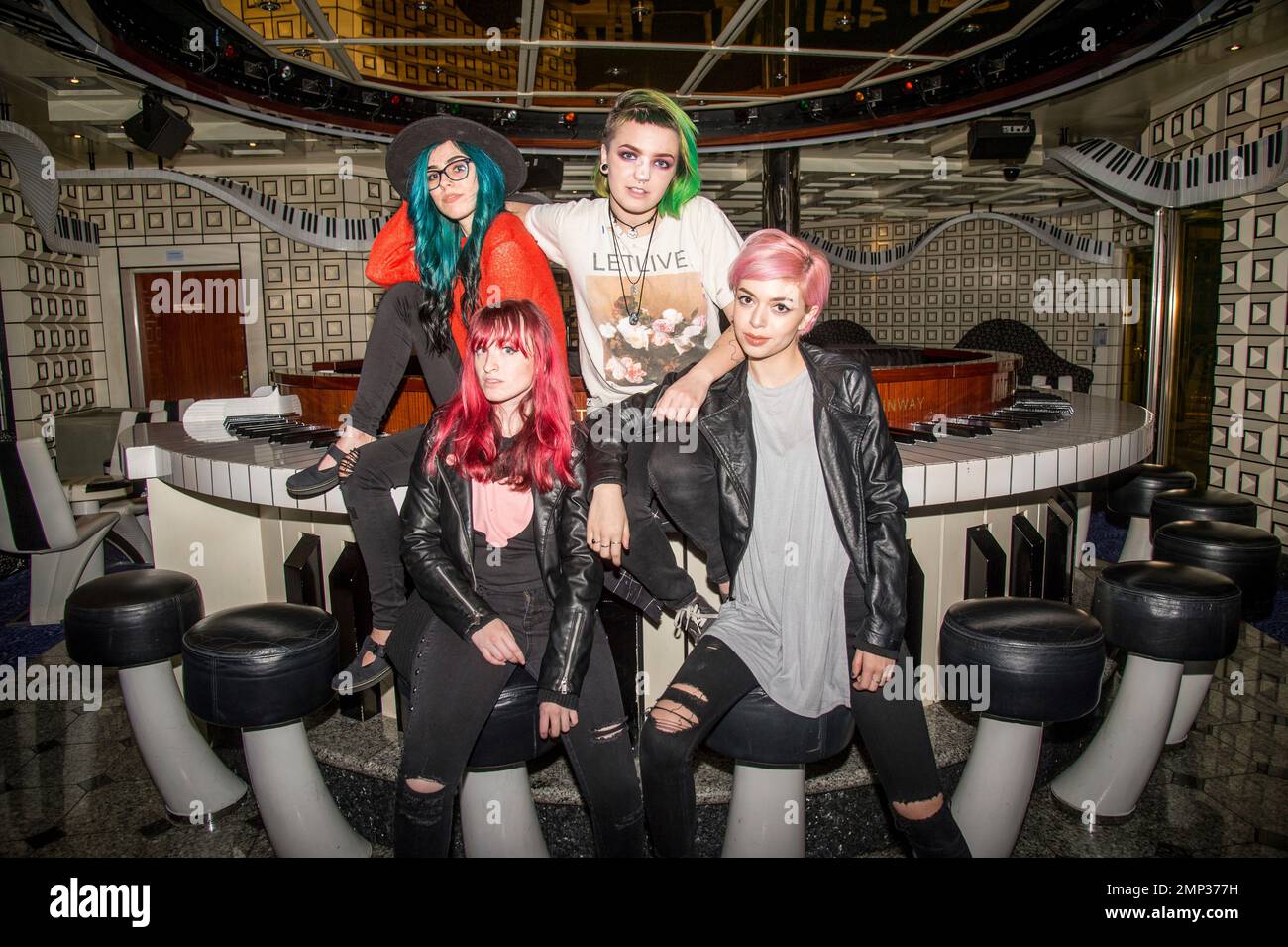 Sydney Dolezal, from left, Alex Snowden, Nicole Rich and Meghan Herring ...