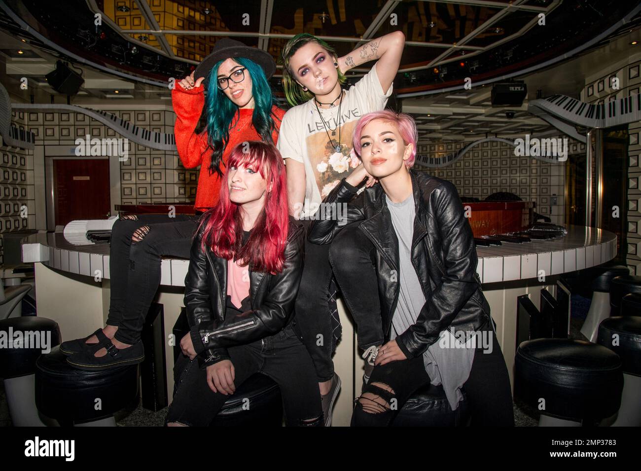 Sydney Dolezal, from left, Alex Snowden, Nicole Rich and Meghan Herring ...