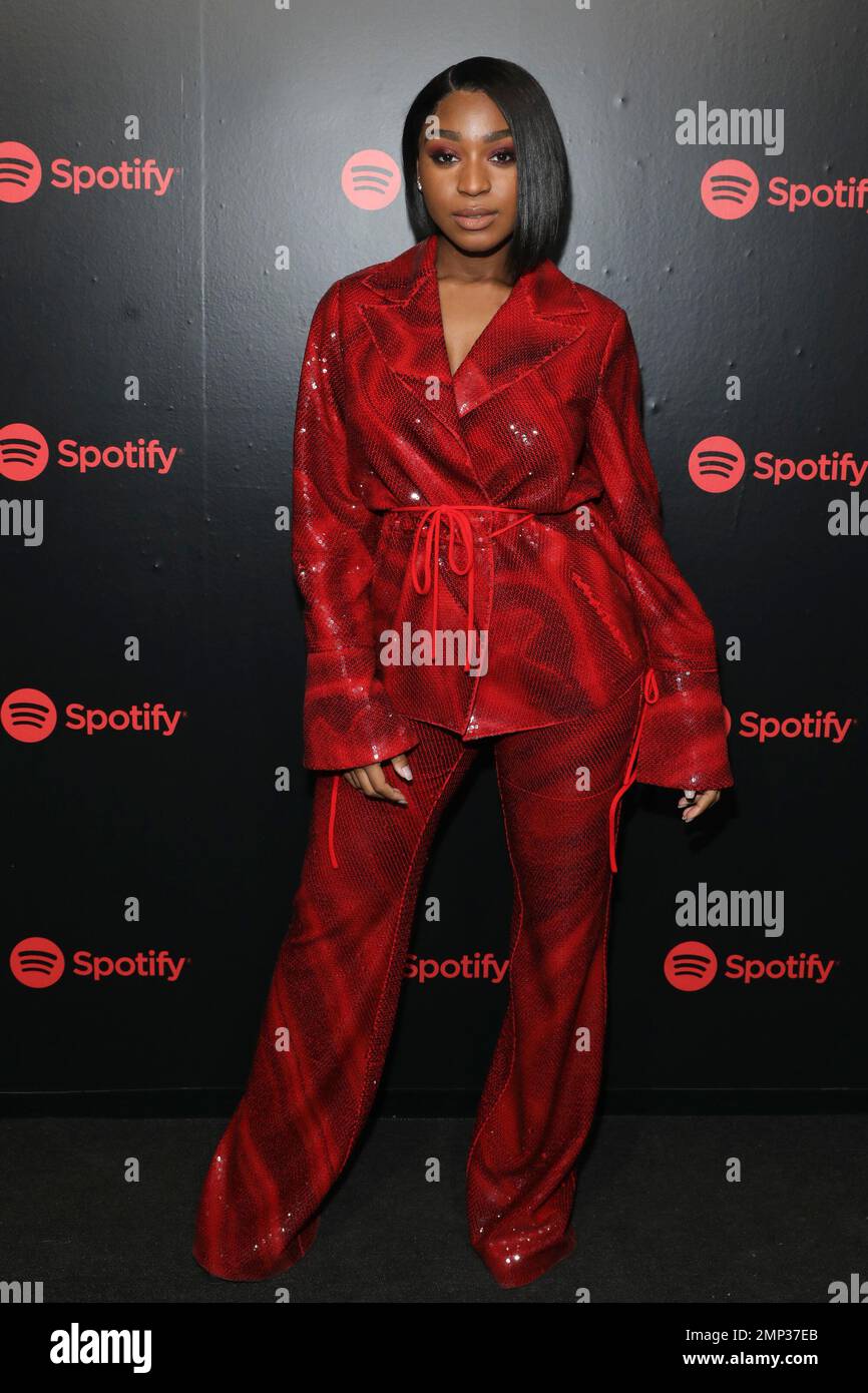 Normani attends Spotify's Best New Artists 2018 Party at Skylight ...