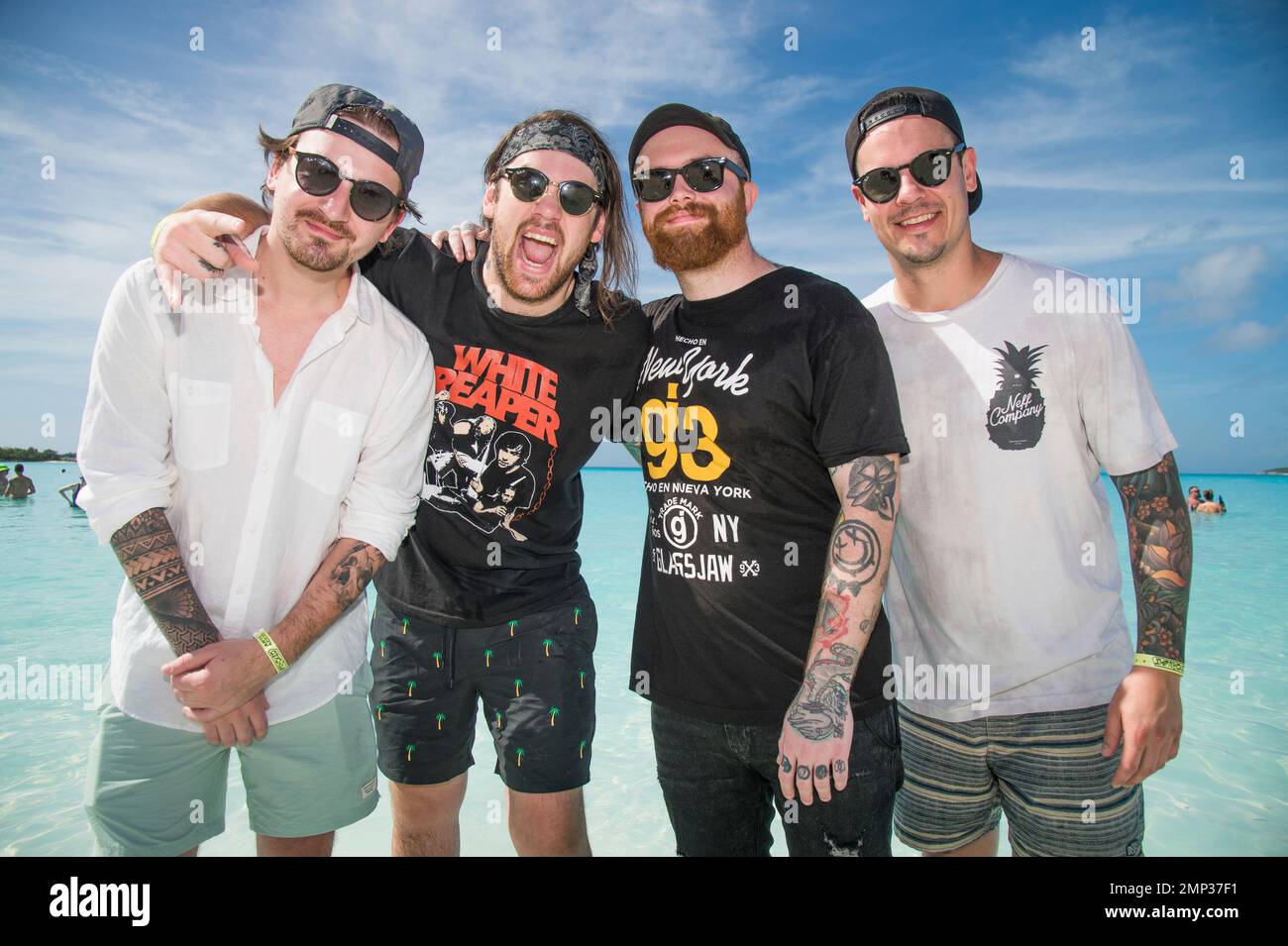 Kamron Bradbury, from left, Caleb Shomo, Taylor Lumley and Oshie Bichar ...