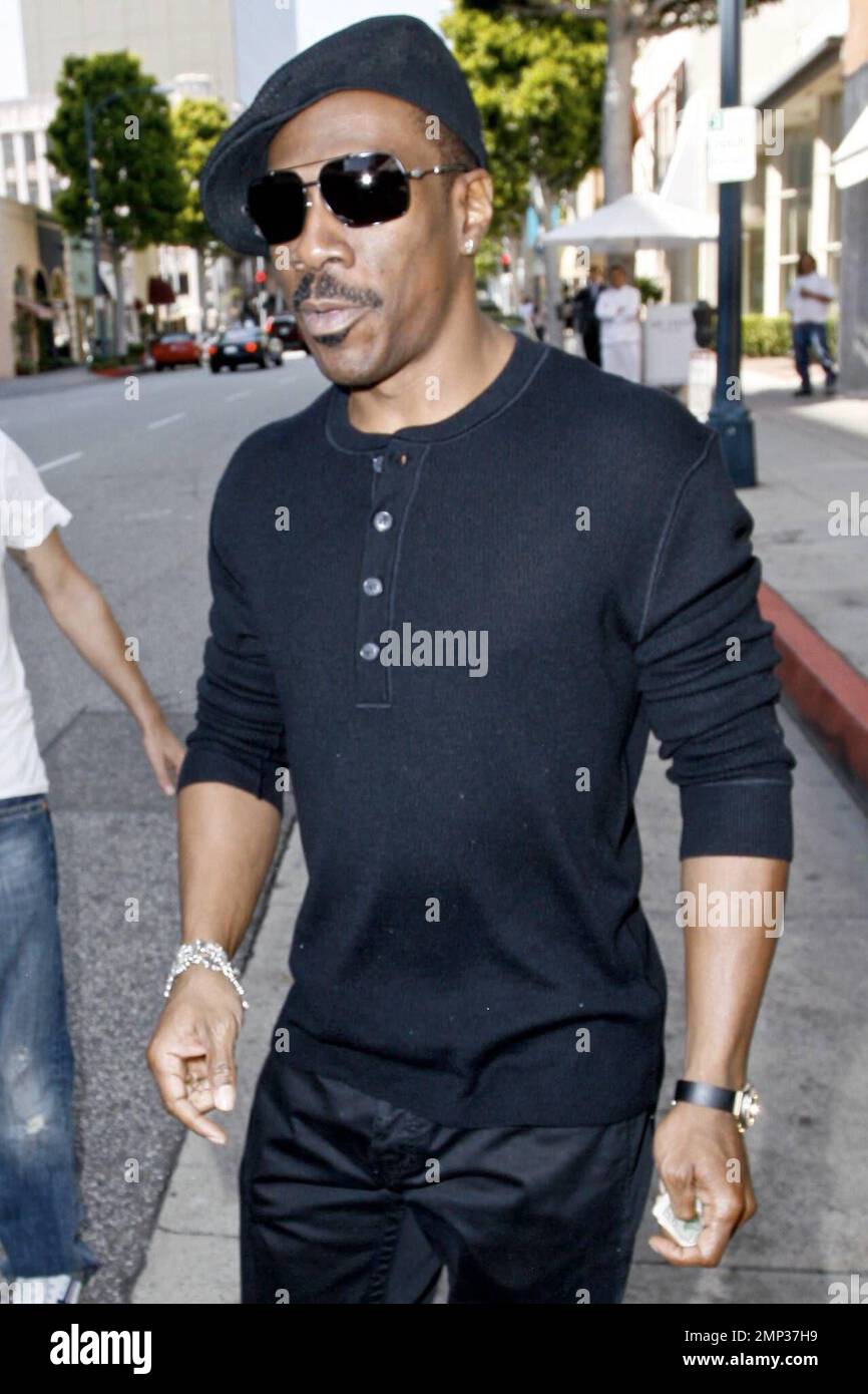 Eddie Murphy has lunch at Mr. Chow's in Beverly Hills, CA. 4/1/08 Stock ...
