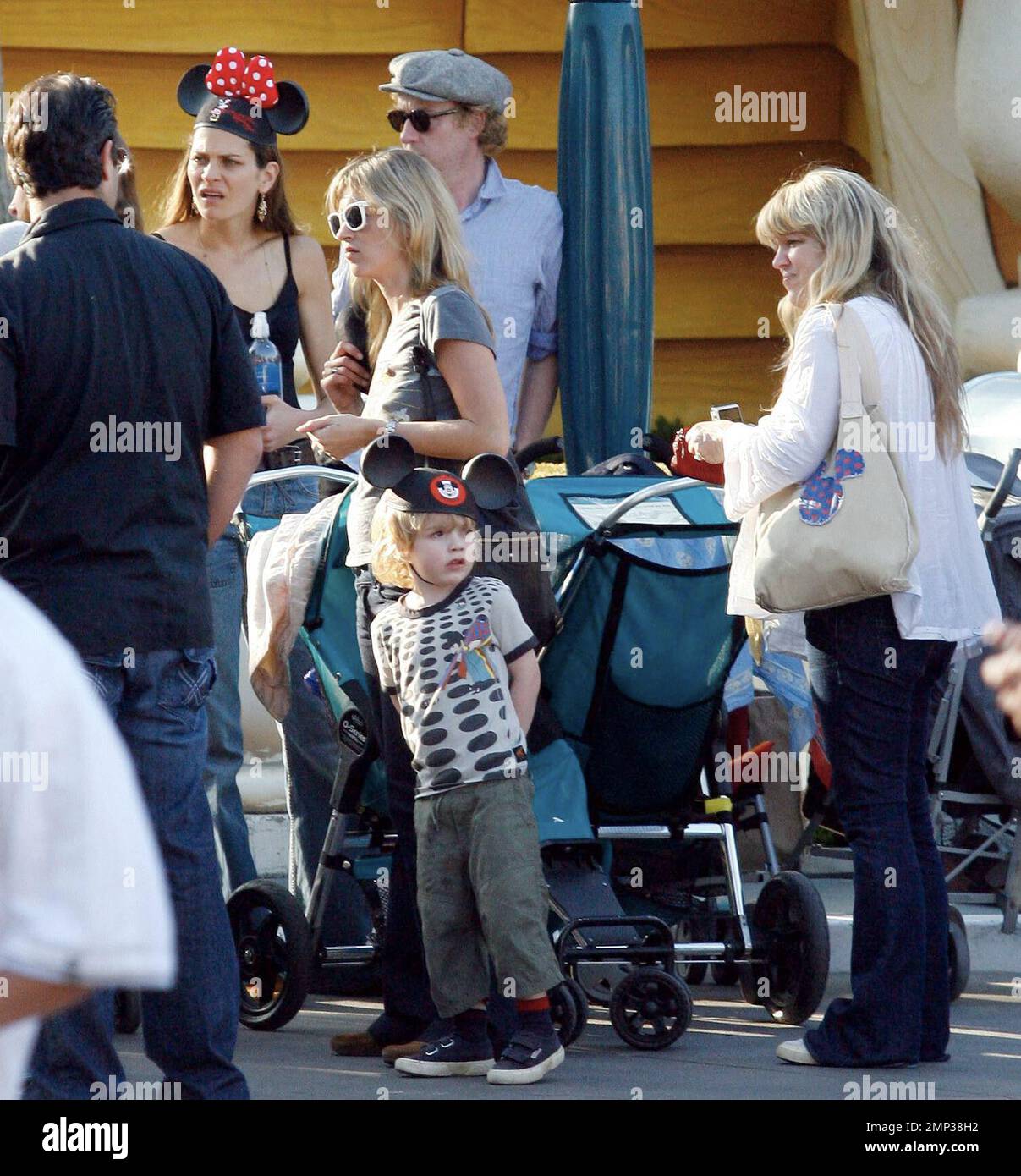 Kate Moss spends the day with friends and family at Disneyland. Moss ...