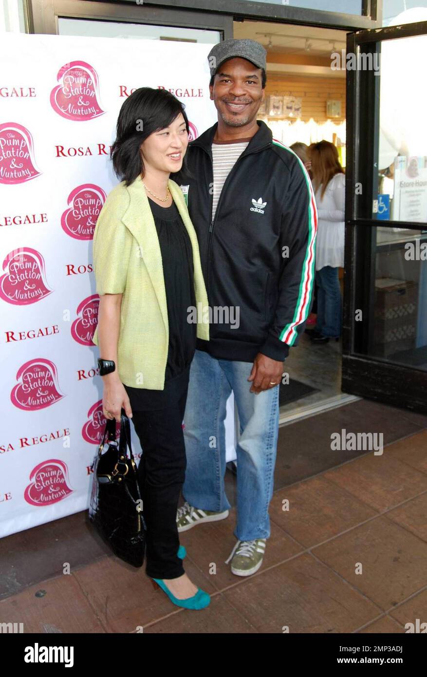 Funnyman David Allen Grier and wife Christine Y. Kim arriving at The ...