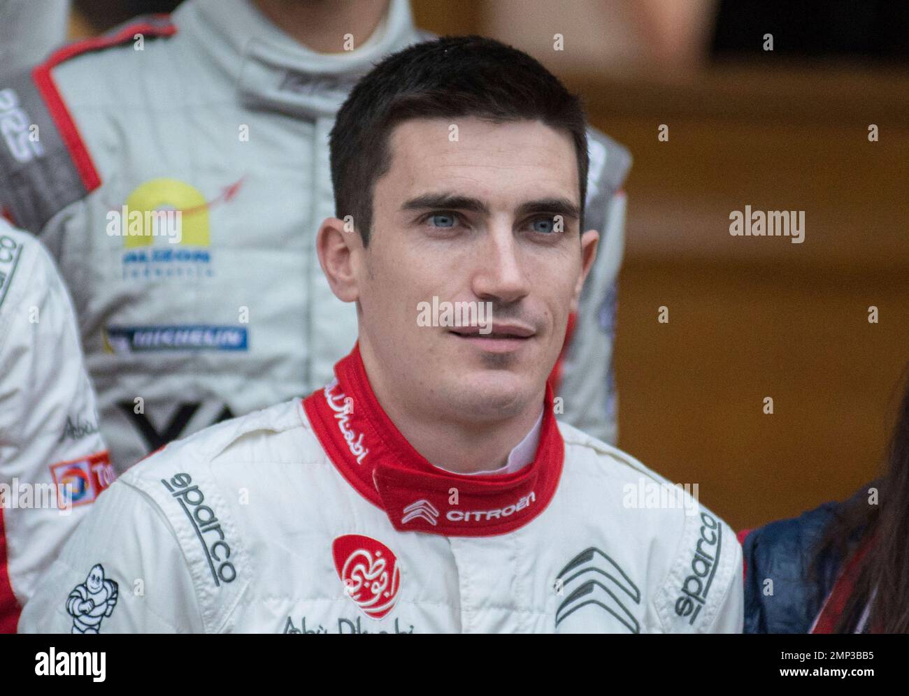 Irish Craig Breen on Citroen Abu Dhabi WRT poses during a group photo ...