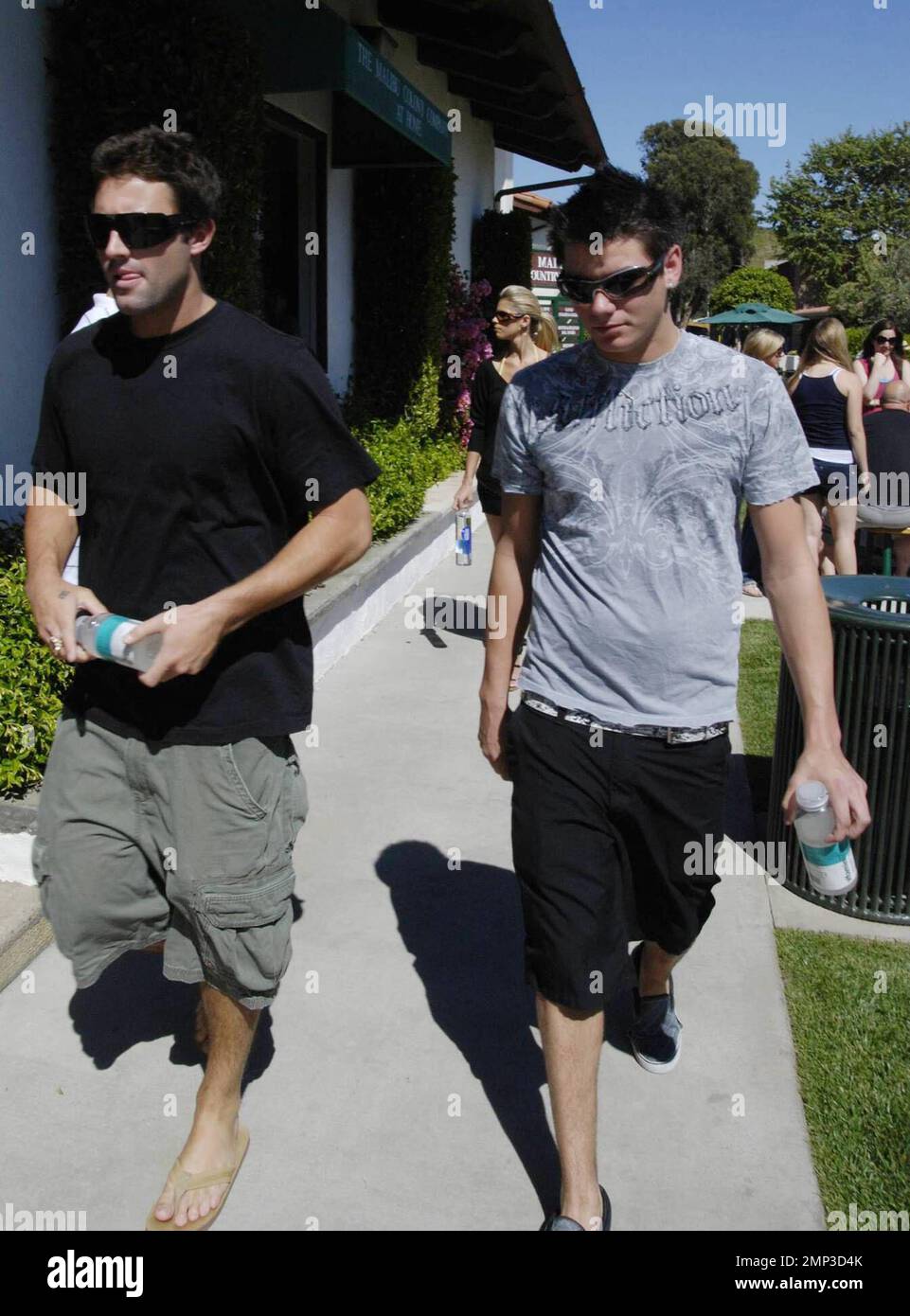 Brody Jenner, Cora Skinner (check) and Frankie Delgado enjoy a beautiful afternoon at the Malibu ...
