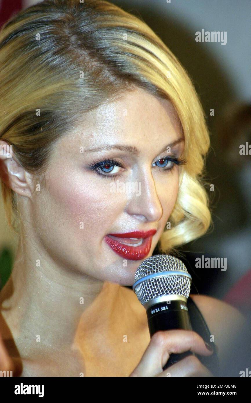 Paris Hilton arrives at the MTV Russian Movie Awards in Moscow today ...