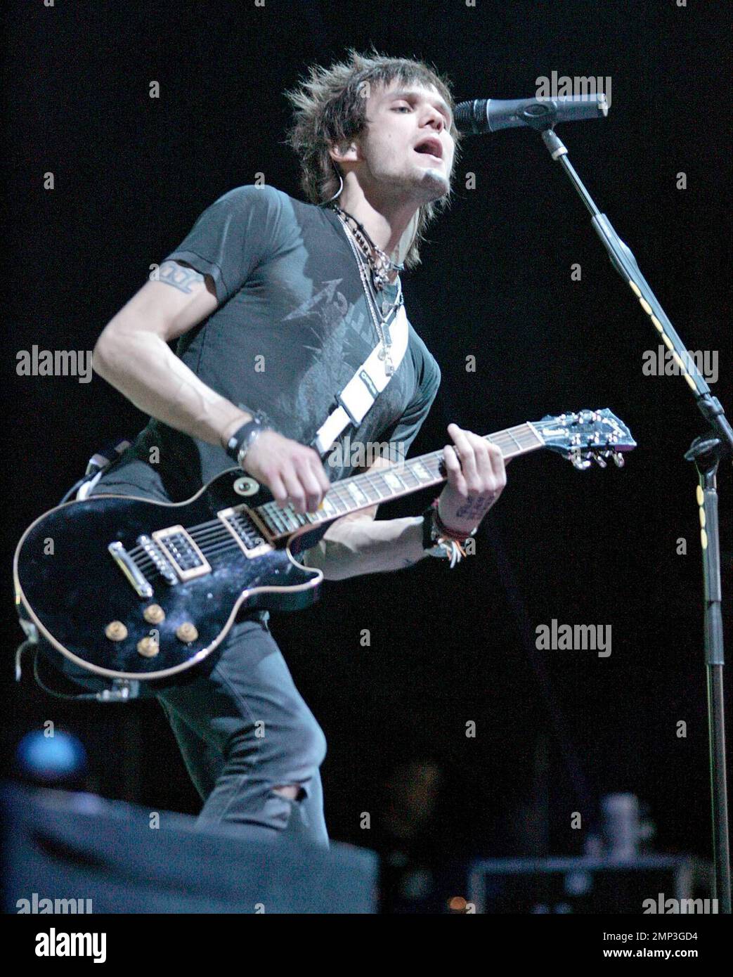 Martin Johnson of Boys Like Girls performs in concert at the Cruzan ...