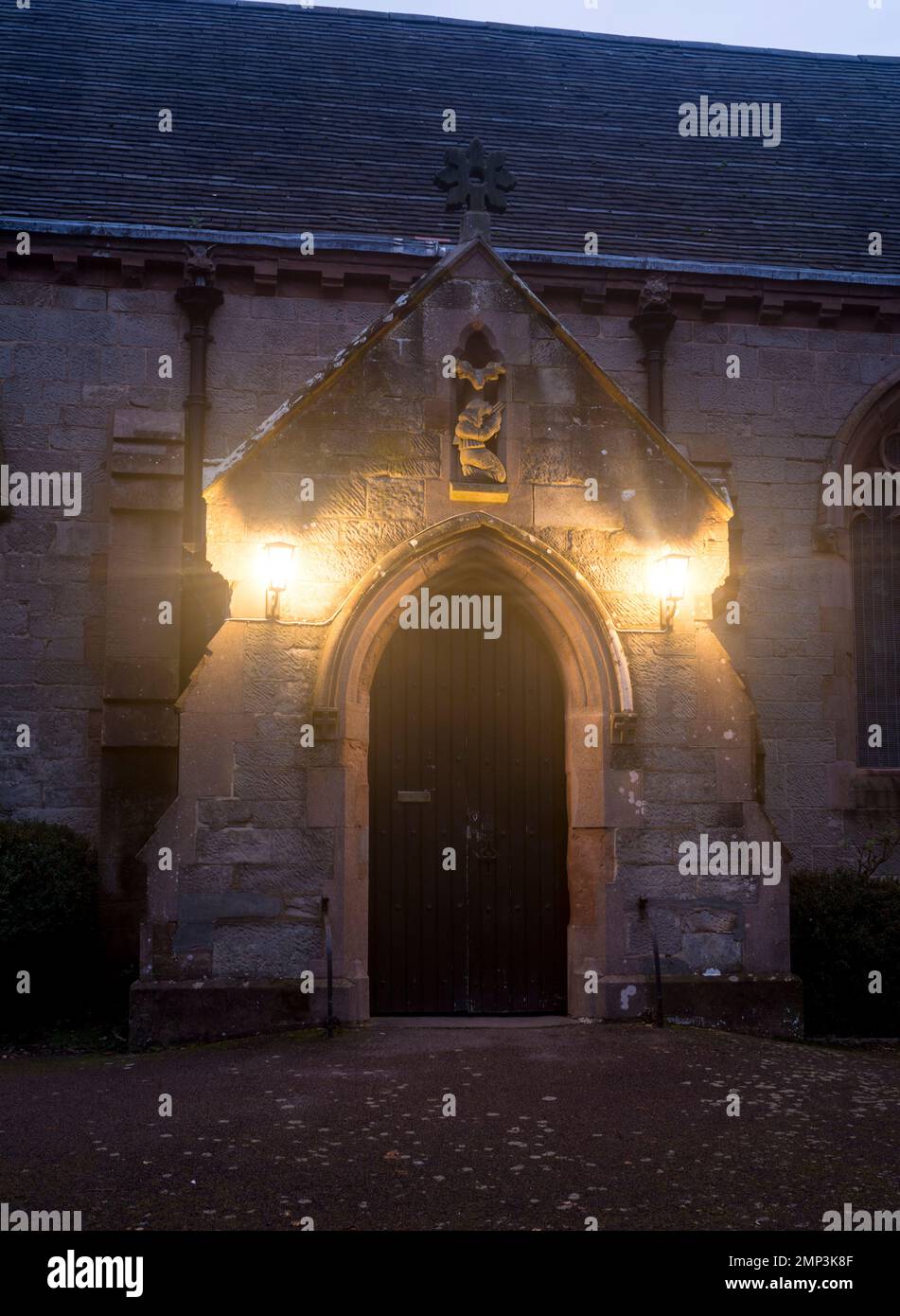 The south door, St. Giles Church, Exhall, near Bedworth, Warwickshire ...