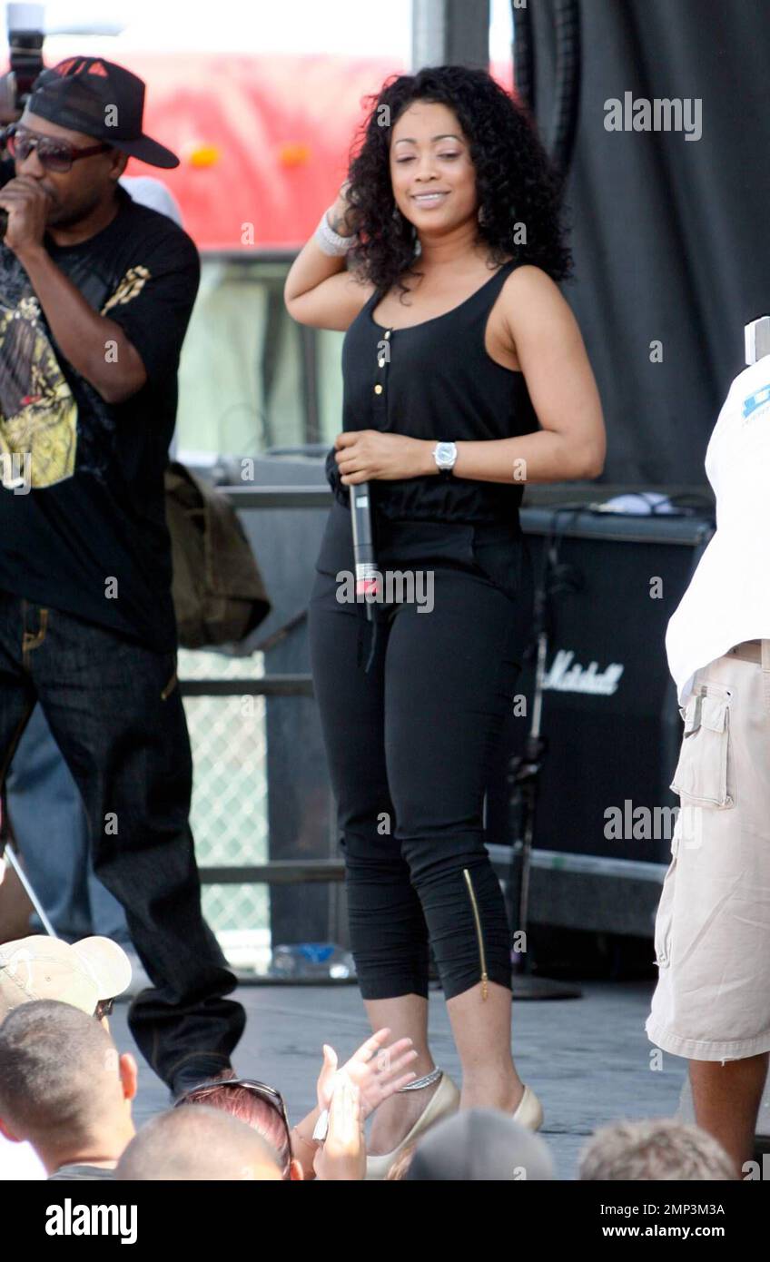 Trina performs at the Beach Ball Festival. The festival is a friendly ...