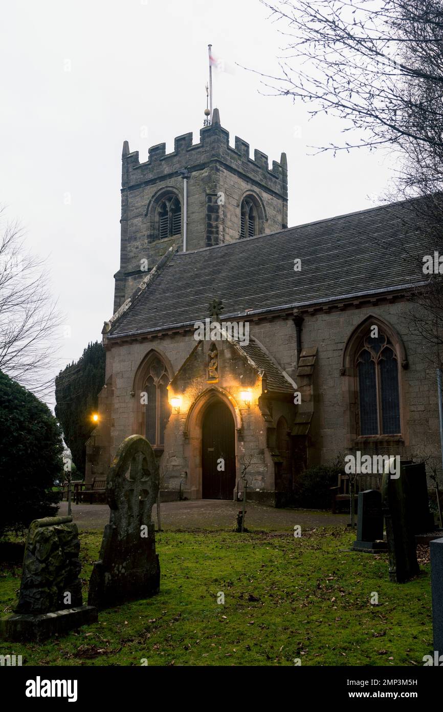 St. Giles Church, Exhall, near Bedworth, Warwickshire, England, UK ...