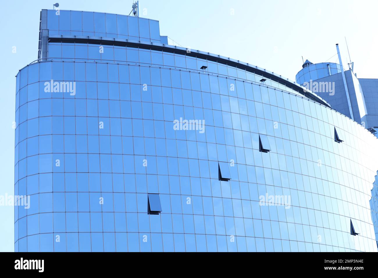 Office building with tinted windows. Modern architectural design Stock ...