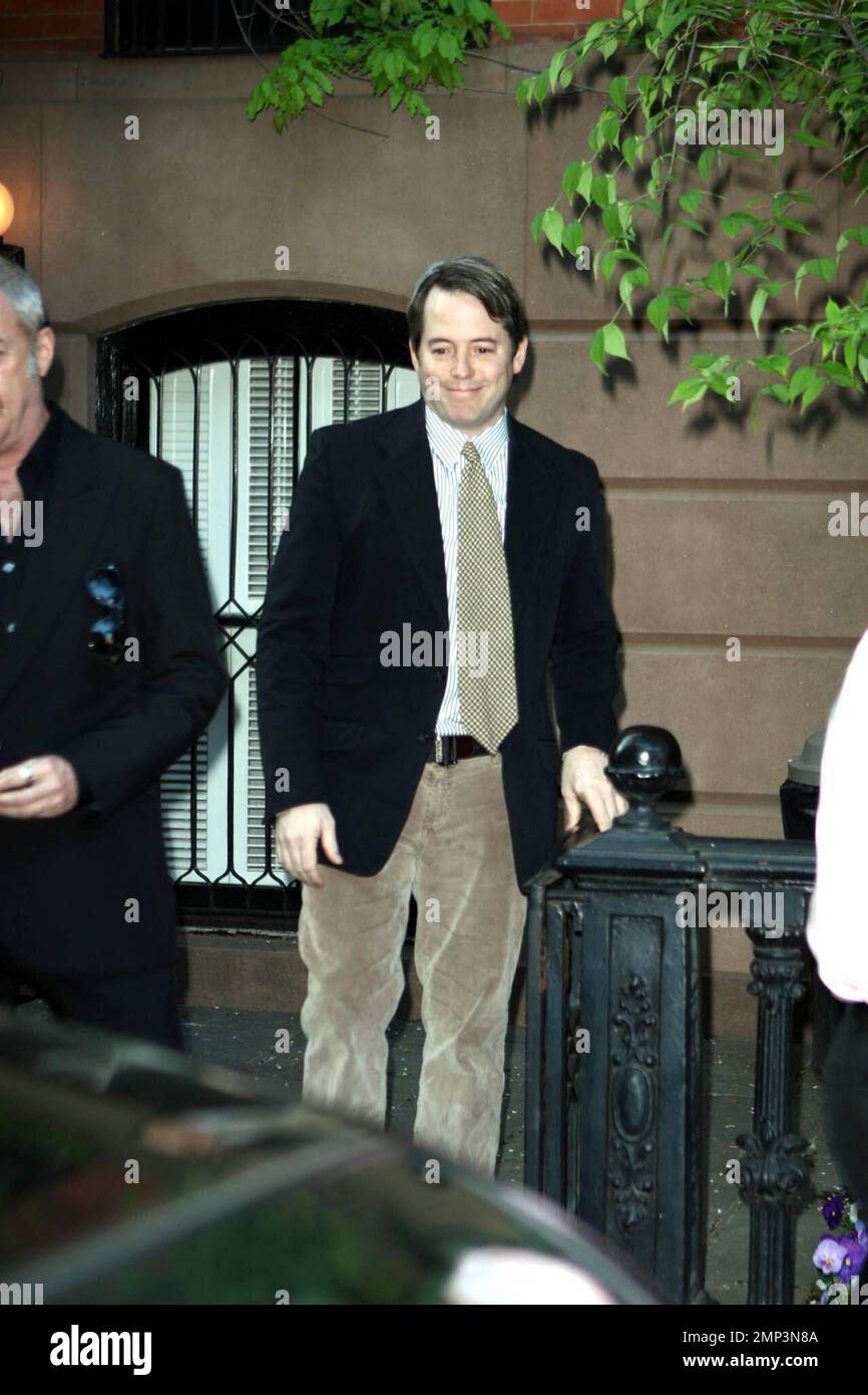 Matthew Broderick leaves his home to attend the premiere of "Finding ...