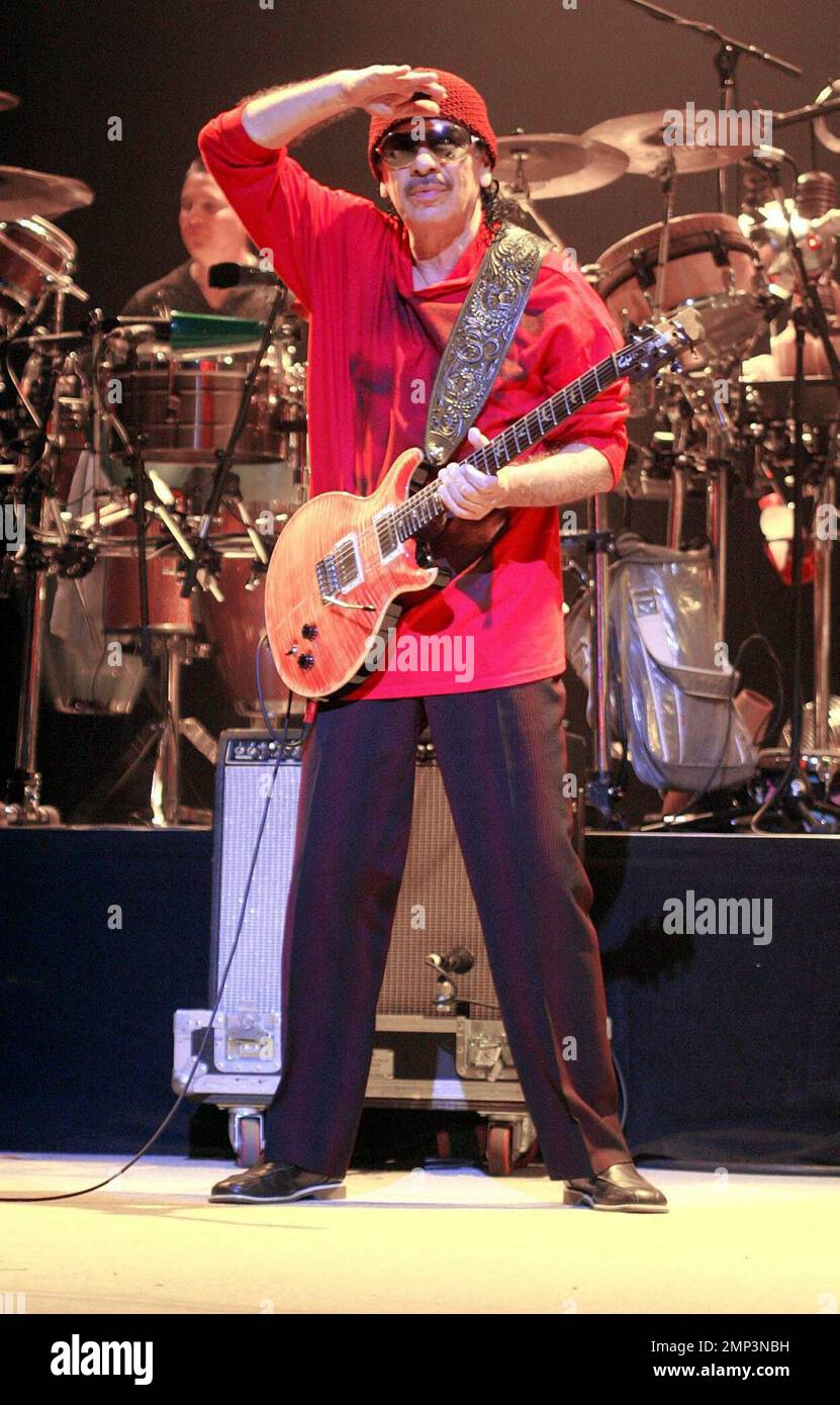 Carlos Santana performs live in concert at the Seminole Hard Rock Hotel ...